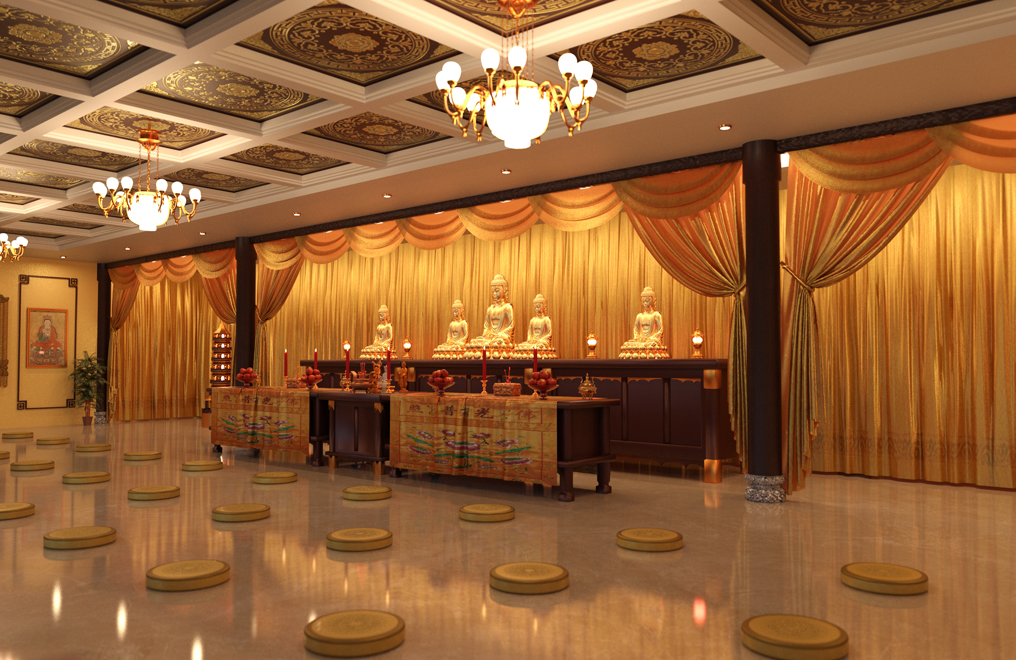 MKTG Buddhist Hall | Daz 3D