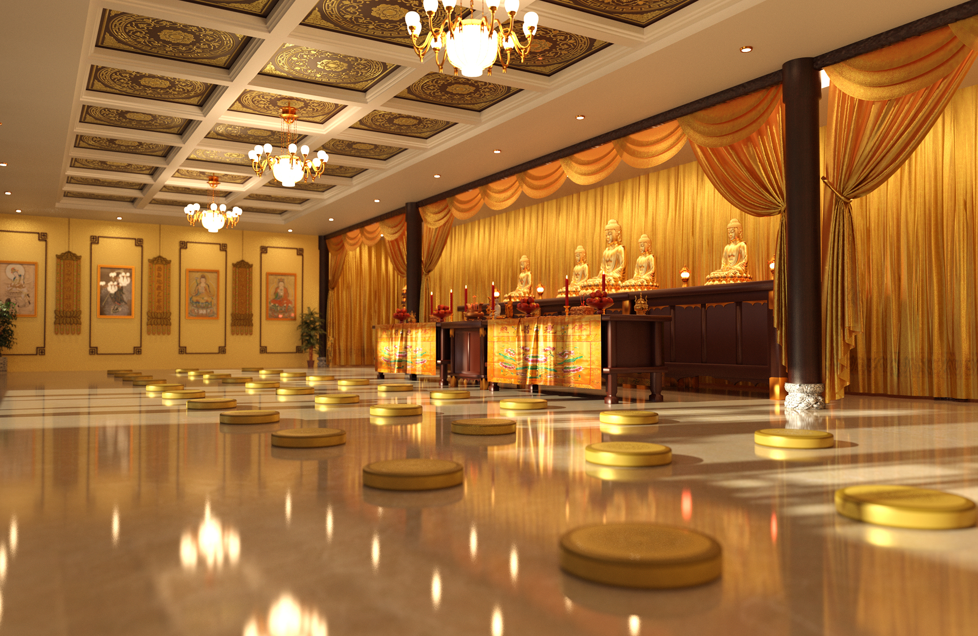 MKTG Buddhist Hall | Daz 3D
