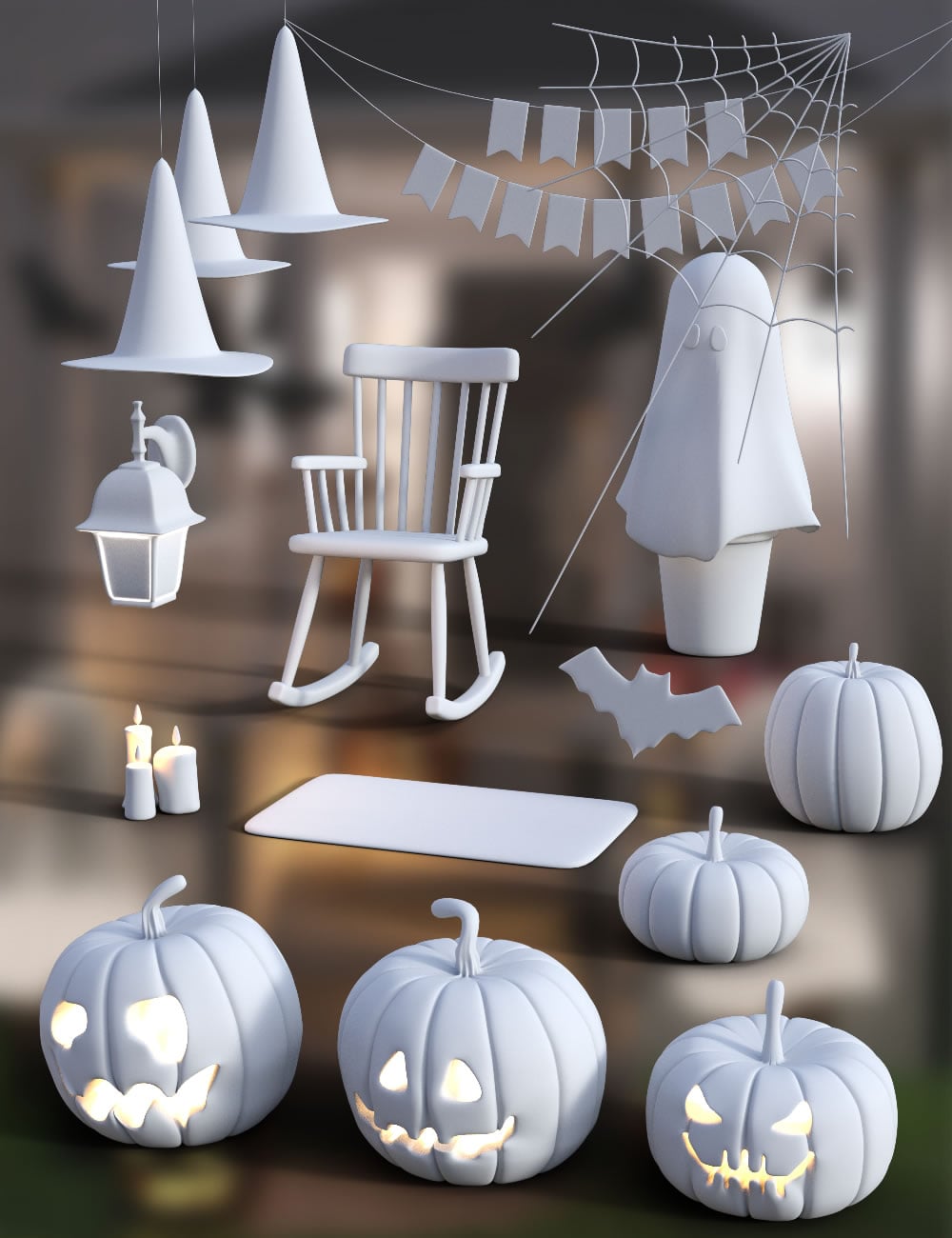 Mini Scenes Halloween | Daz 3D