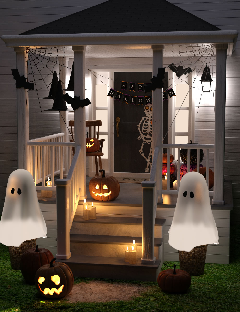 Mini Scenes Halloween | Daz 3D