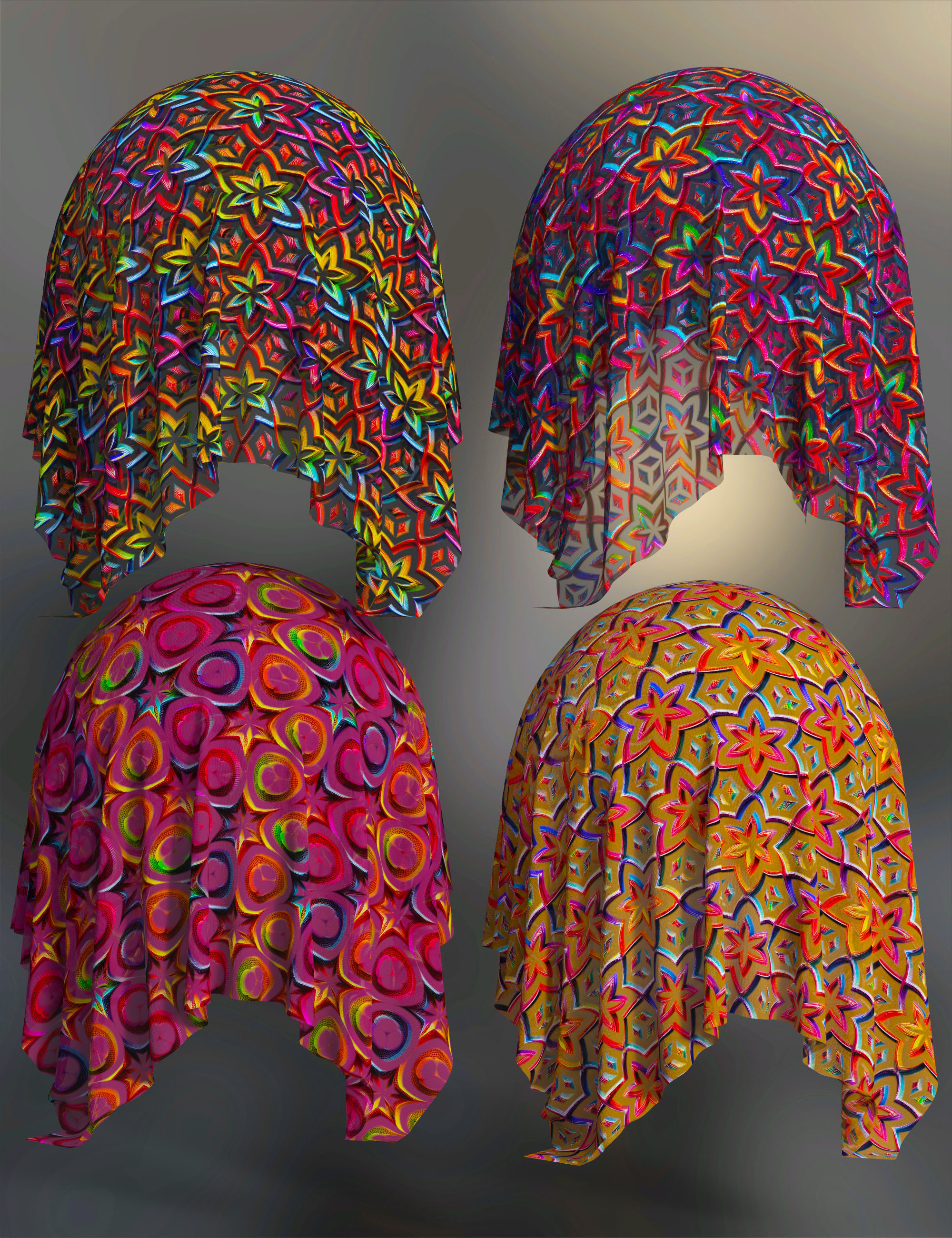 KaleidoGlow Fabric Iray Shaders - Merchant Resource | Daz 3D