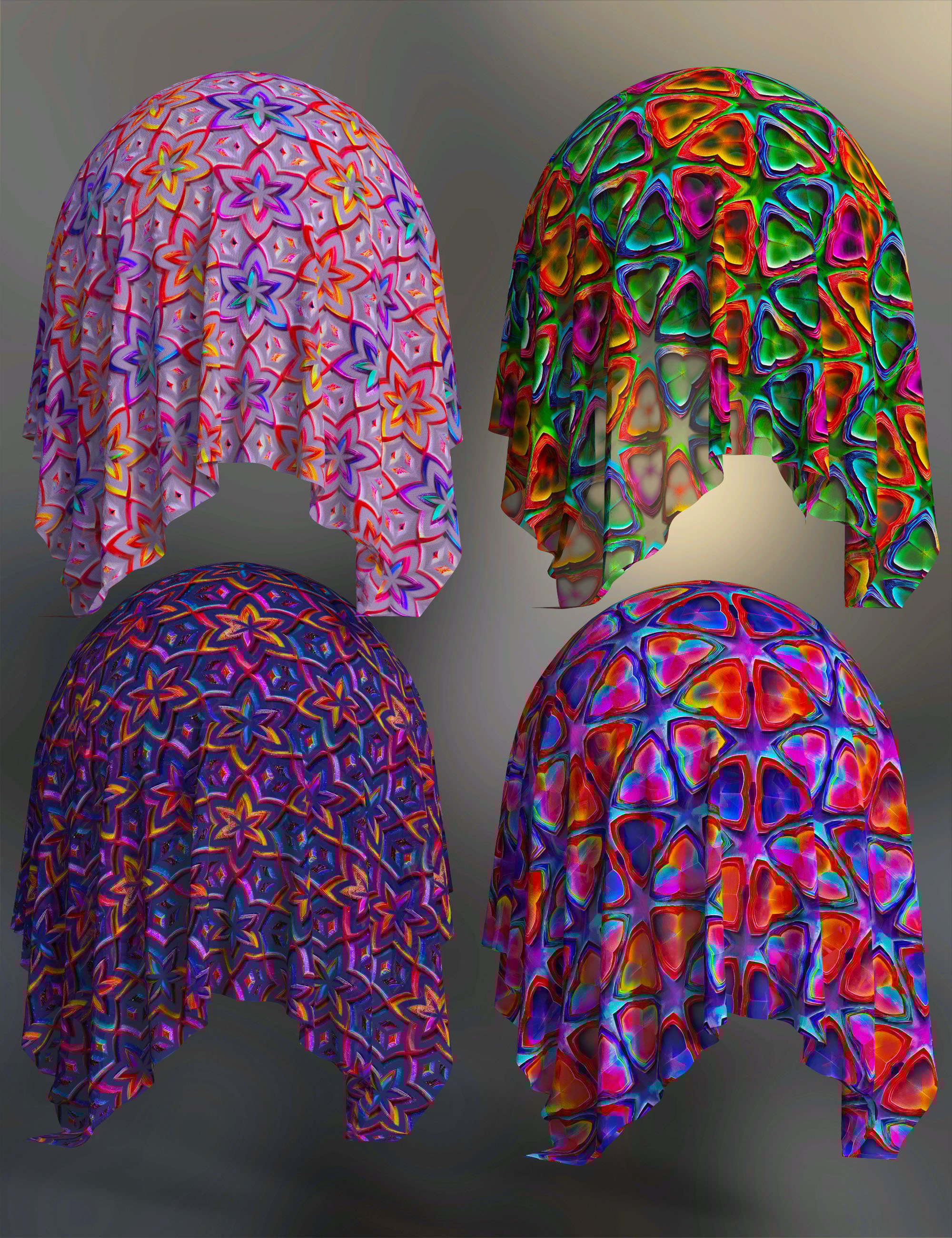 KaleidoGlow Fabric Iray Shaders - Merchant Resource | Daz 3D