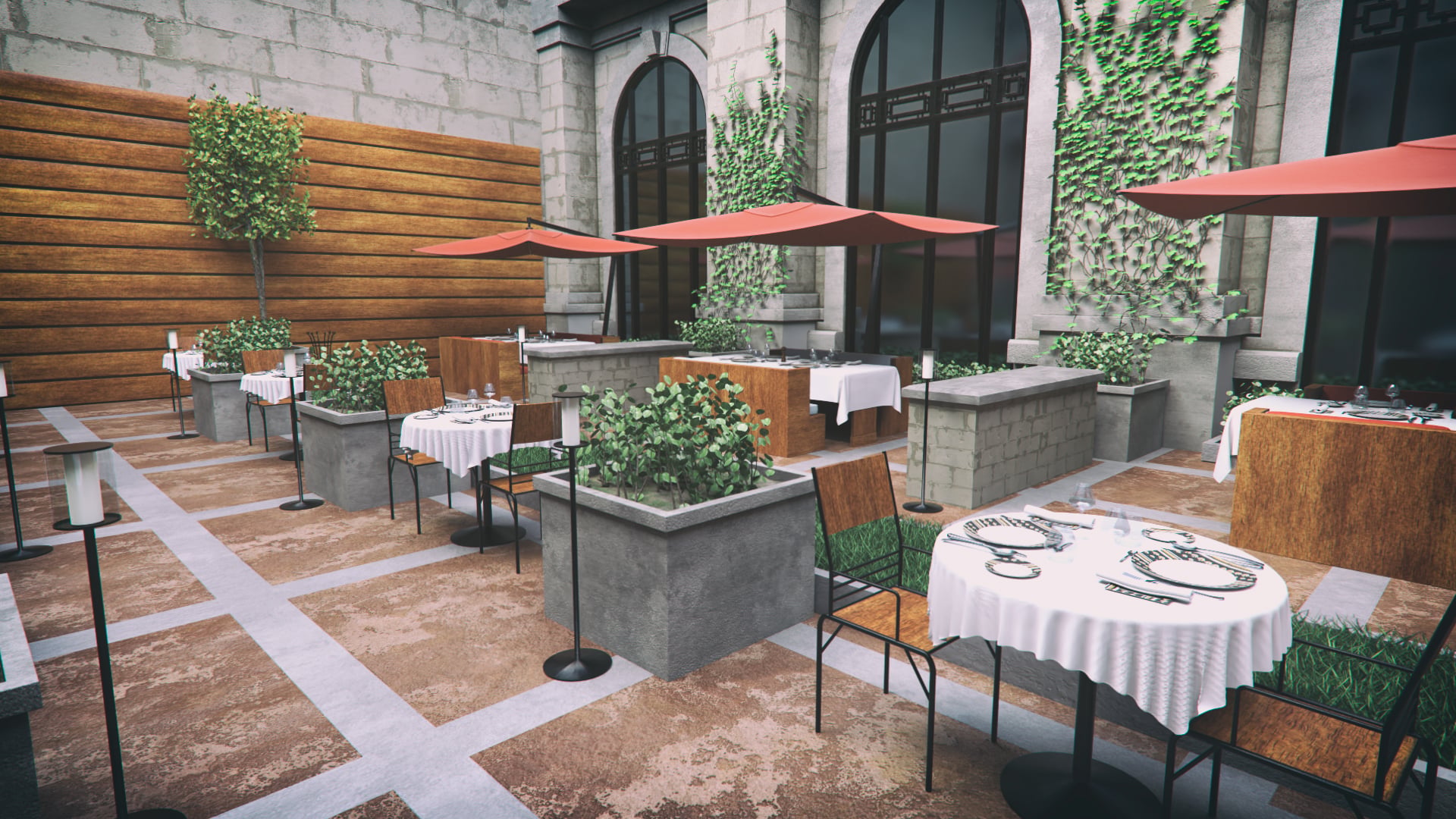 Restaurant Terrace | Daz 3D
