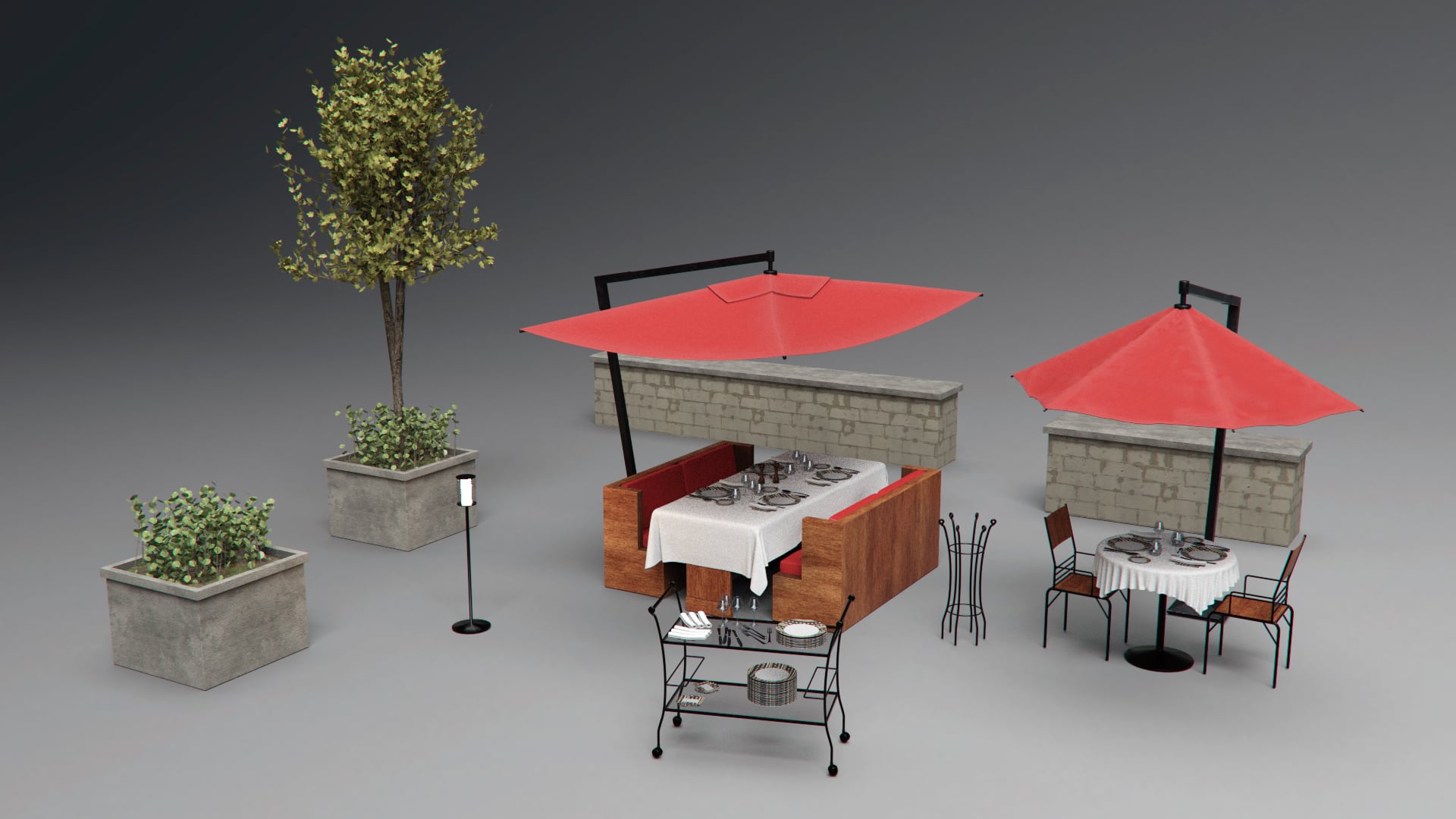 Restaurant Terrace | Daz 3D