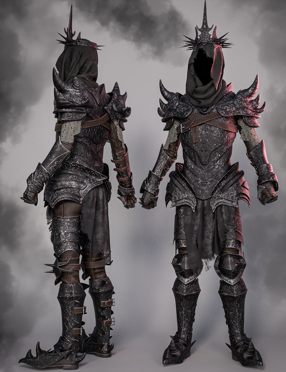 dForce Demon Servant Outfit for Genesis 9 | Daz 3D