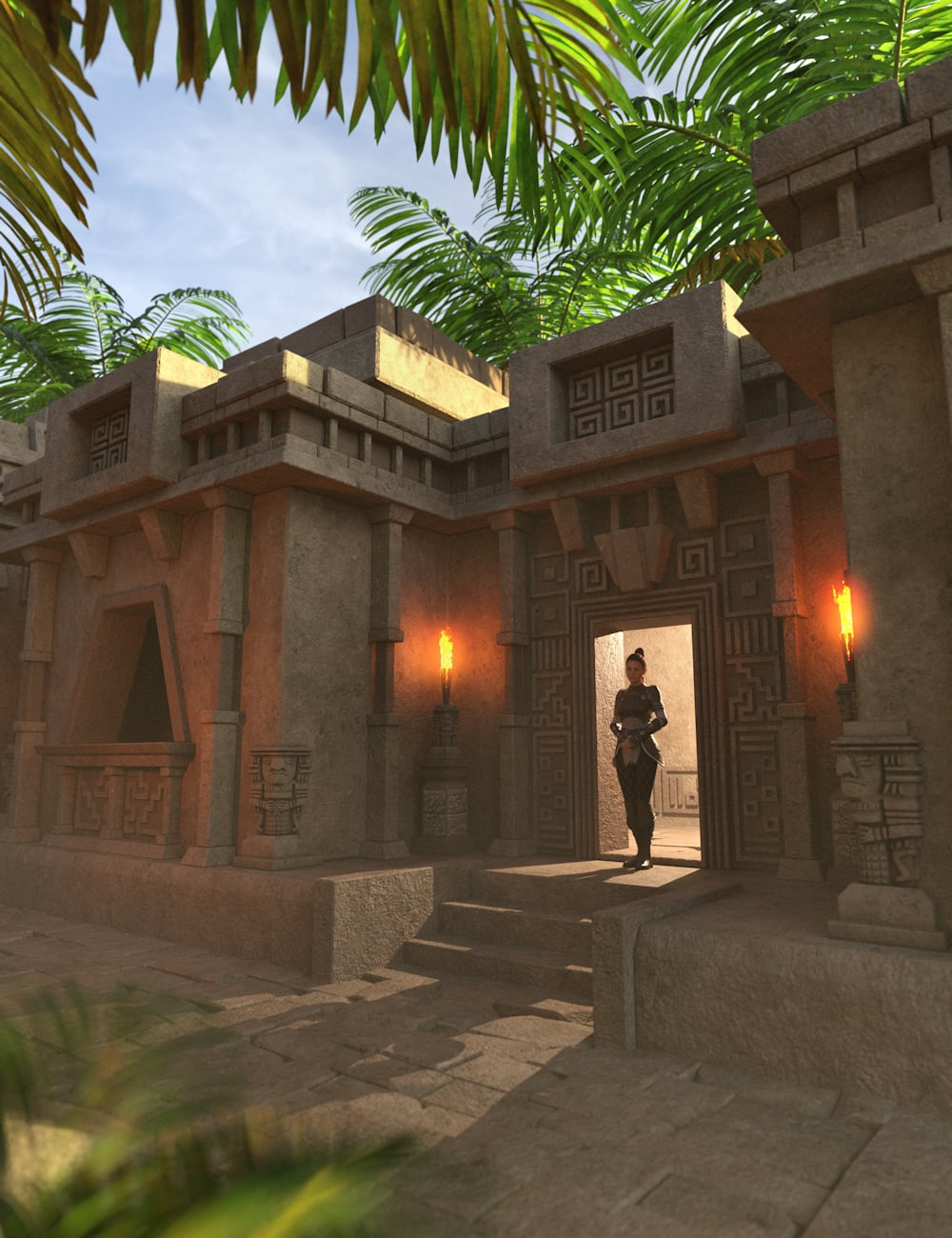 Aztec Architecture 1 | Daz 3D
