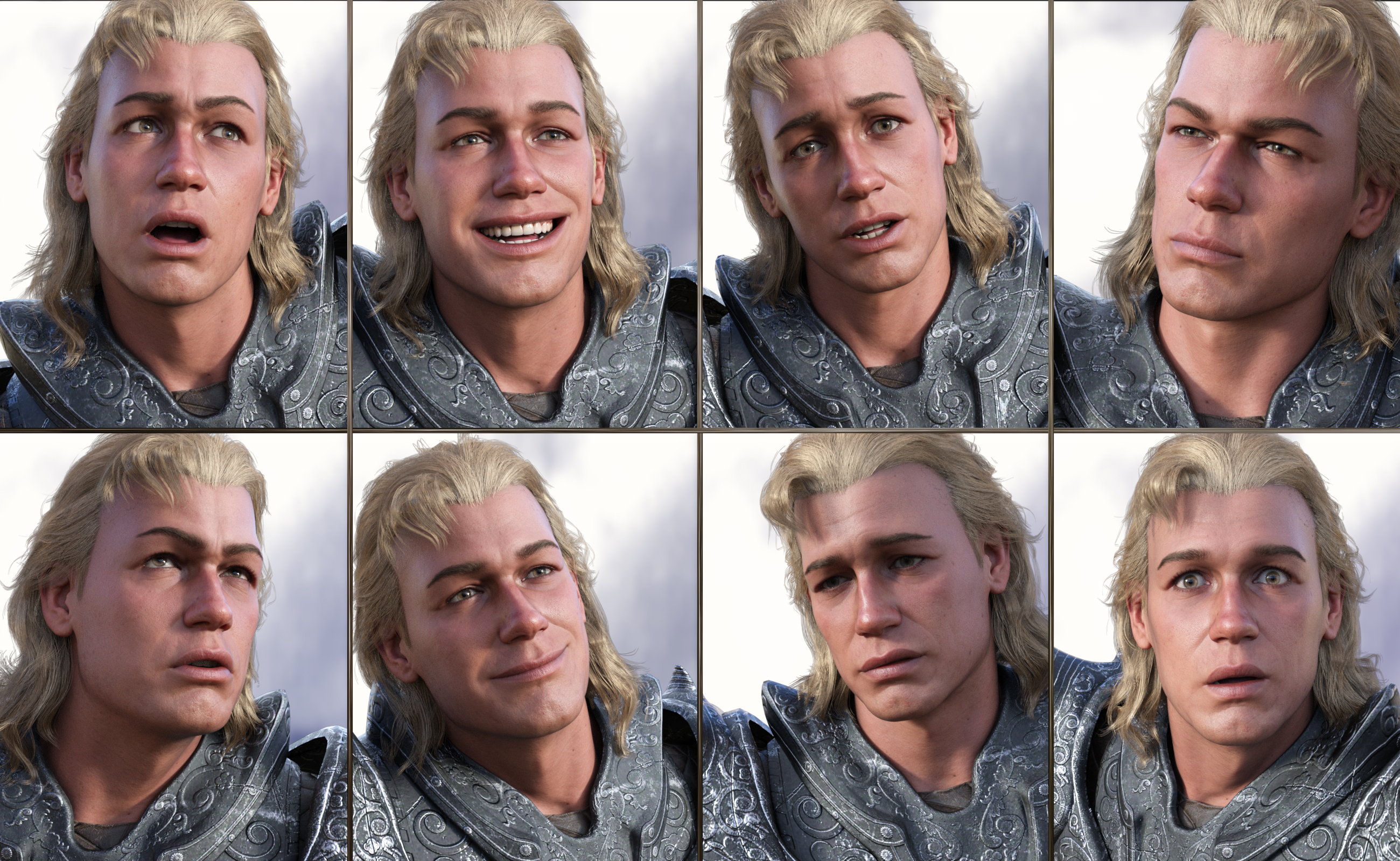 JW War Man Expressions for Dain 9 | Daz 3D