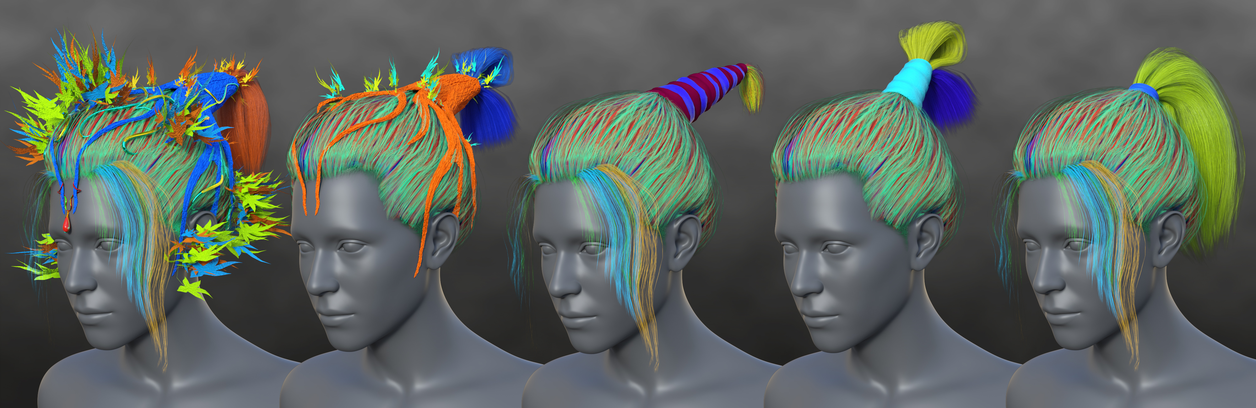 Tree Hair for Genesis 8 Male and Genesis 8.1 Male | Daz 3D