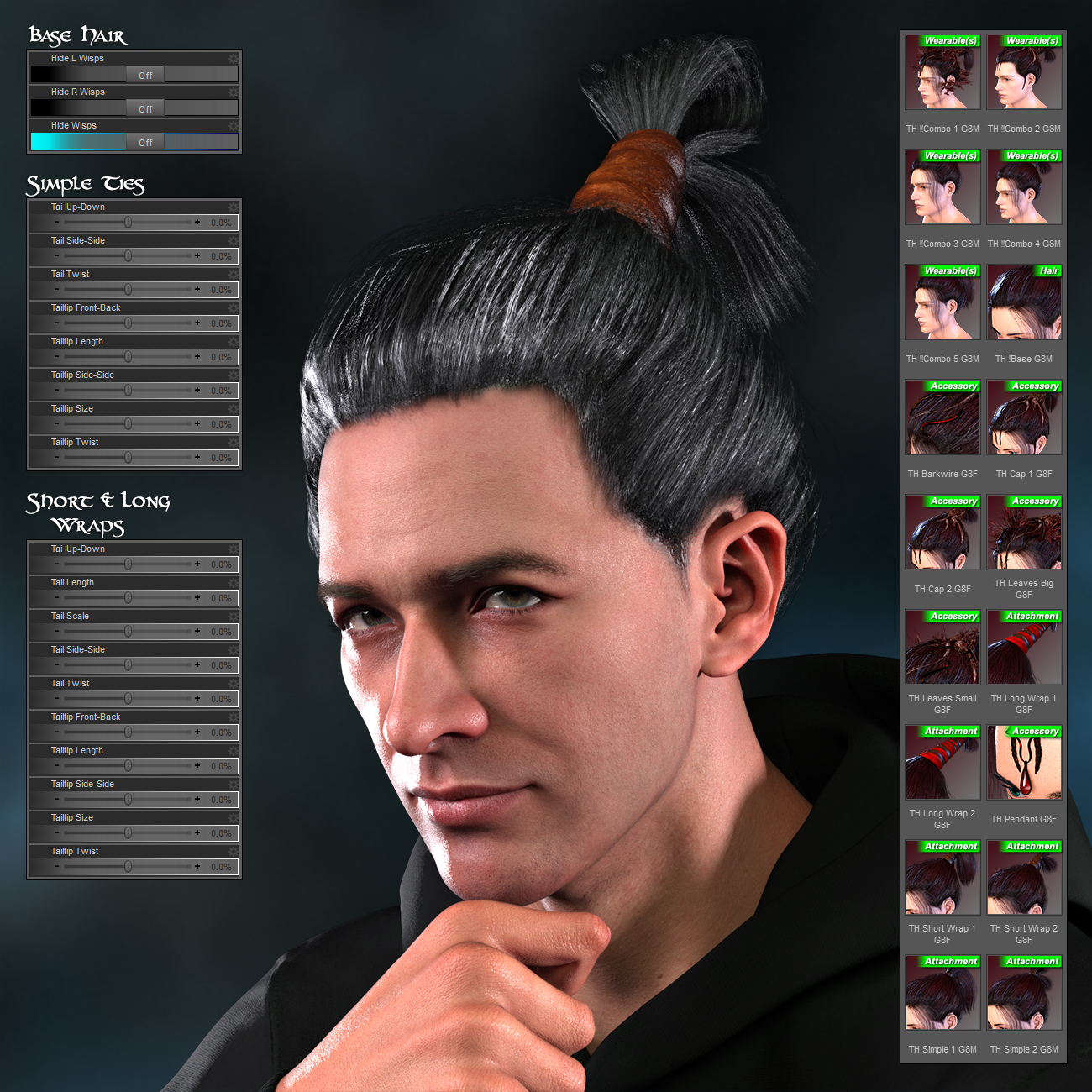 Tree Hair Bundle | Daz 3D