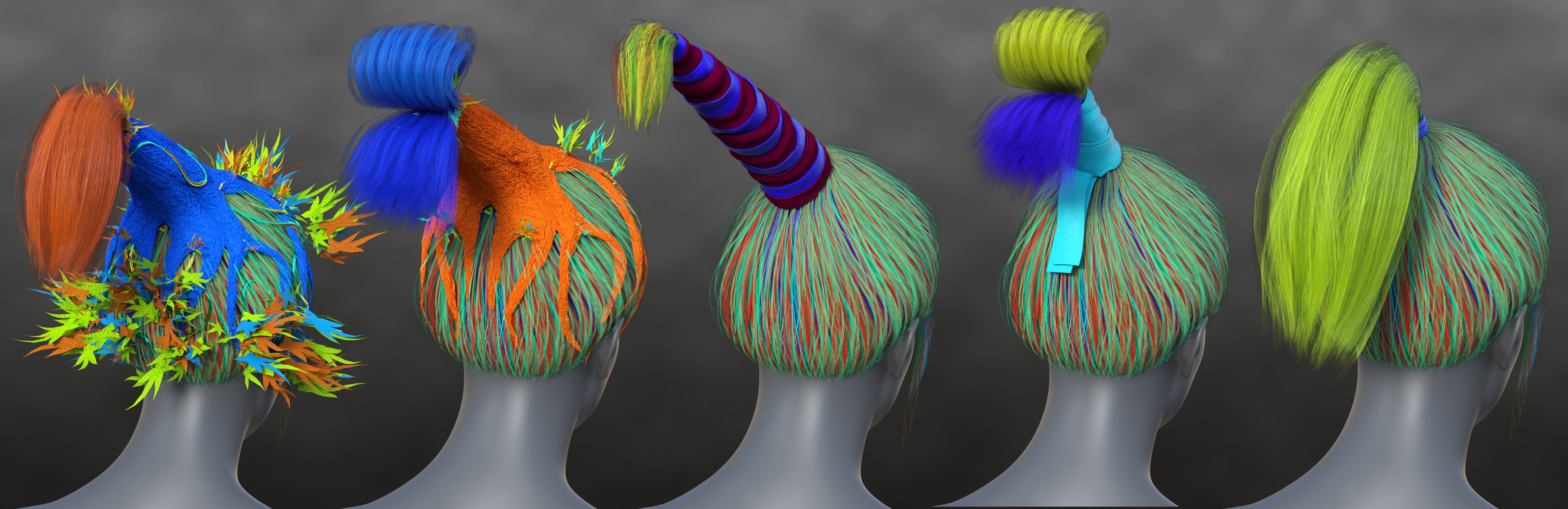 Tree Hair Bundle | Daz 3D