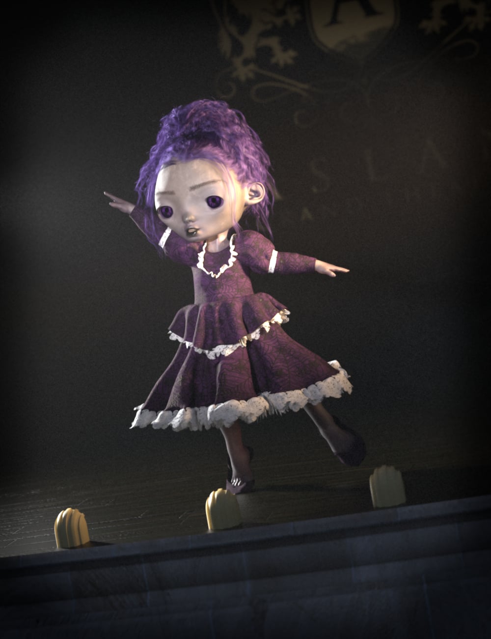 Sasy Creepy Chibi Genesis 9 Daz 3d