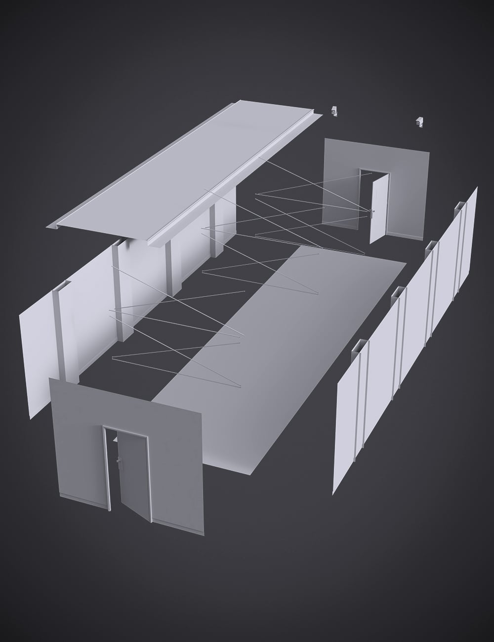 FH High-Security Corridor | Daz 3D