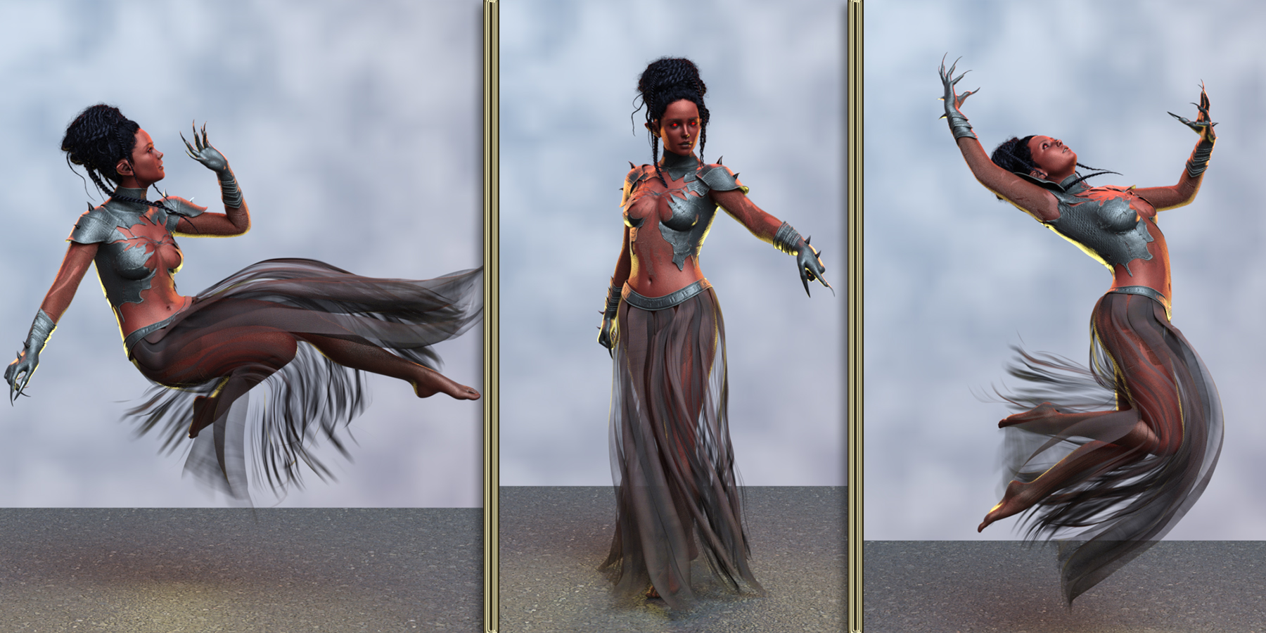 Elemental Poses for Genesis 9 Feminine | Daz 3D