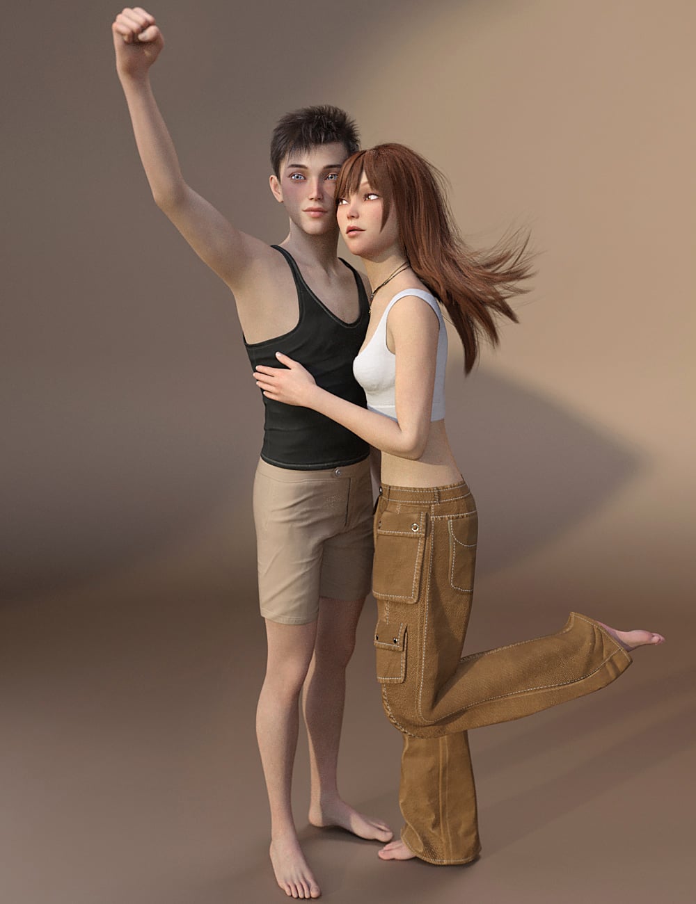 EM3D Cute Poses and Expressions for Kikii and Kash | Daz 3D