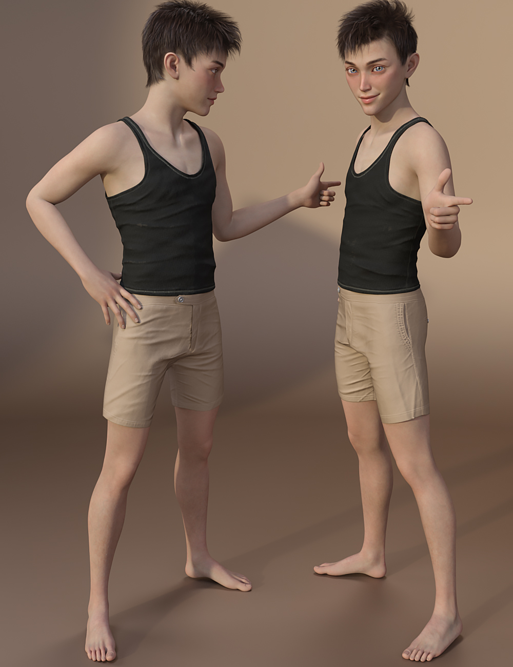 EM3D Cute Poses and Expressions for Kikii and Kash | Daz 3D