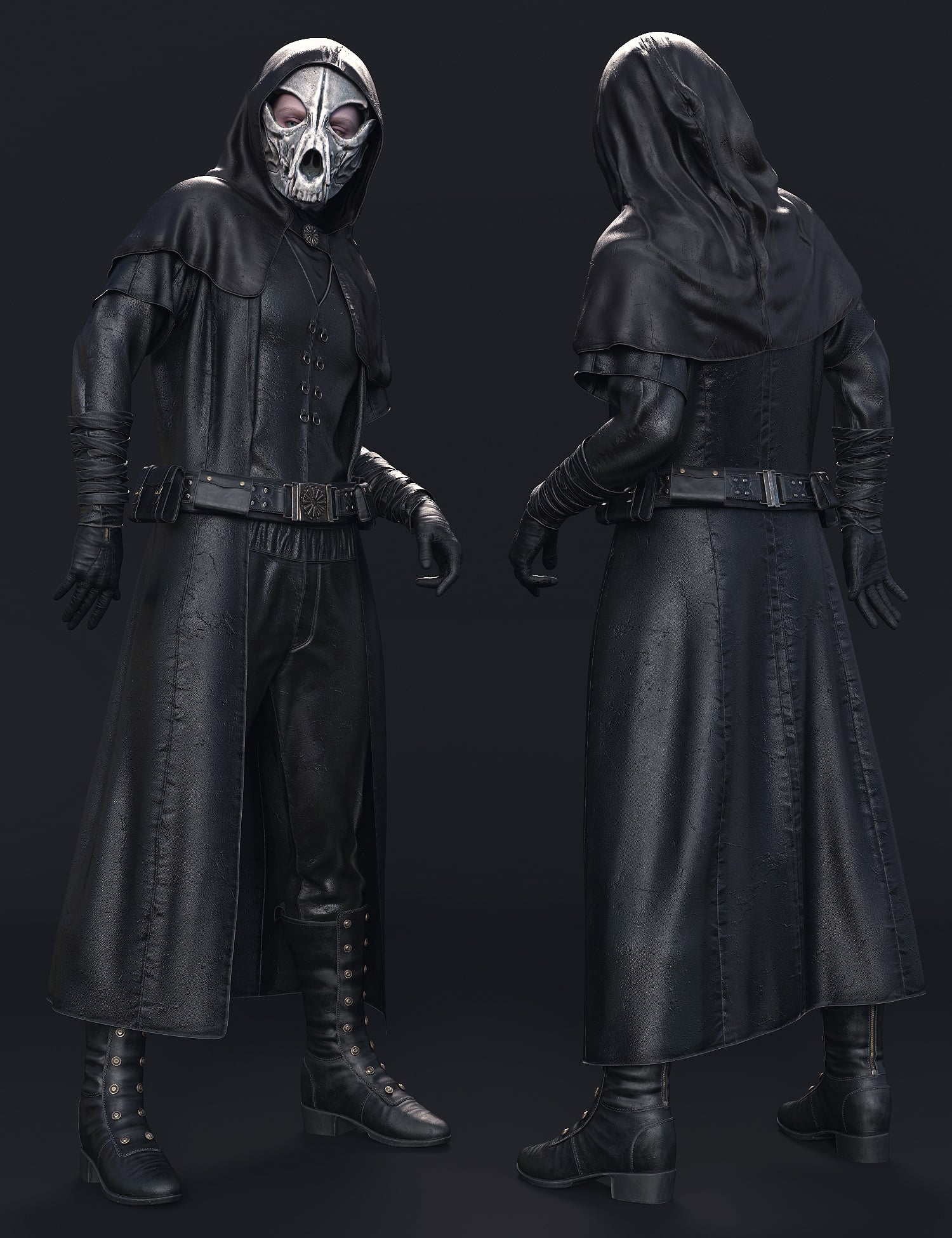 Arrival of Death Outfit Texture Add-On | Daz 3D