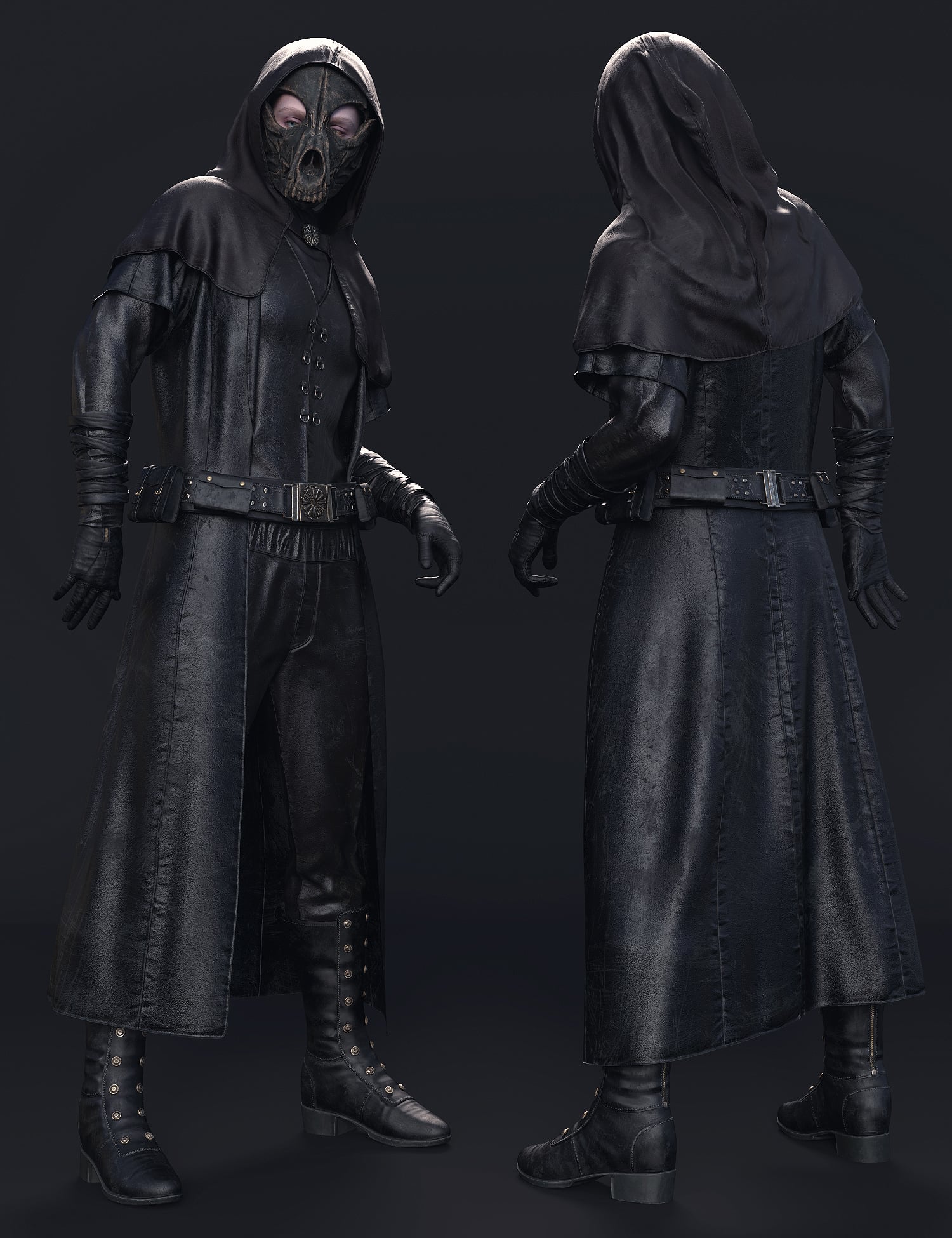 Arrival of Death Outfit Texture Add-On | Daz 3D