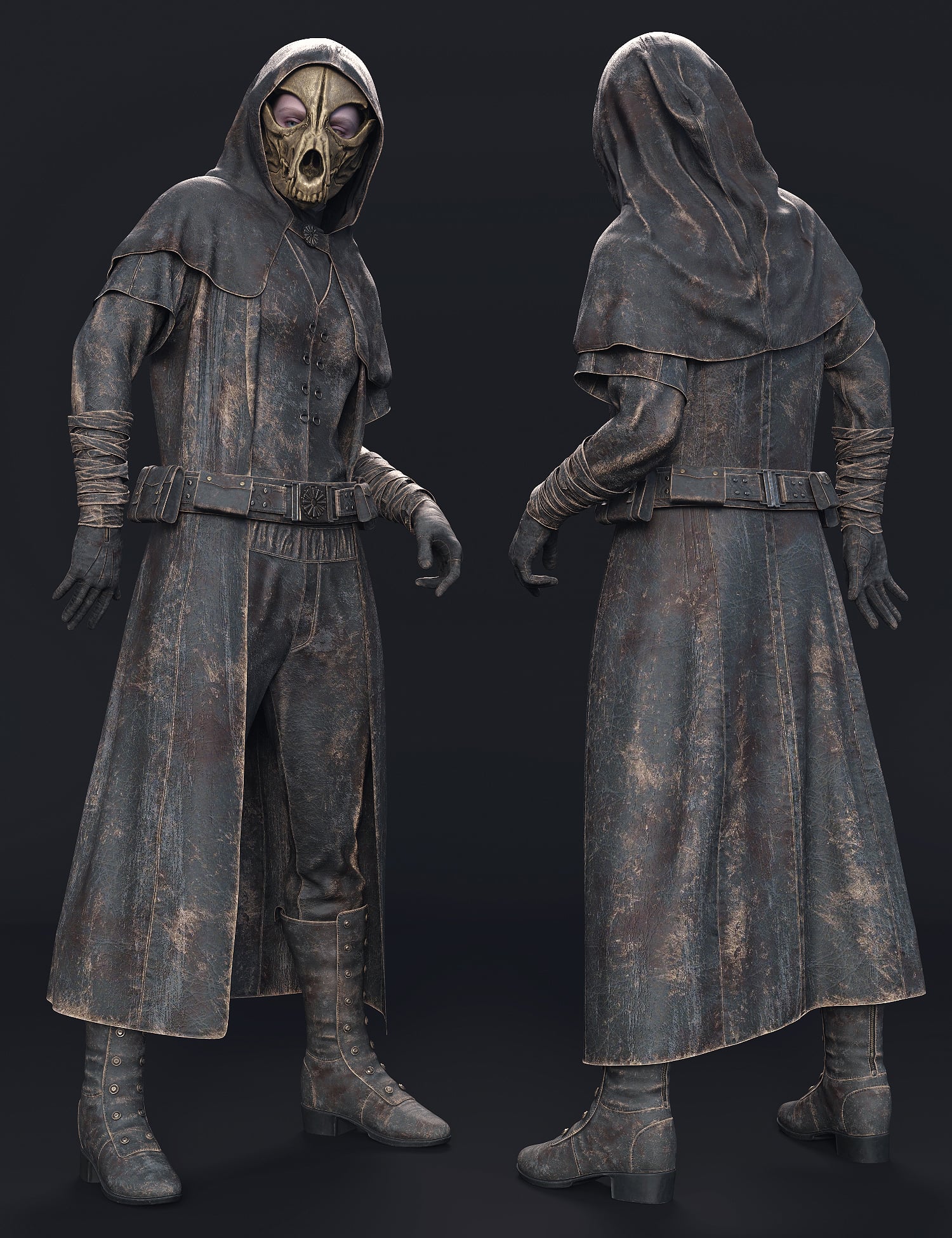 Arrival of Death Outfit Texture Add-On | Daz 3D