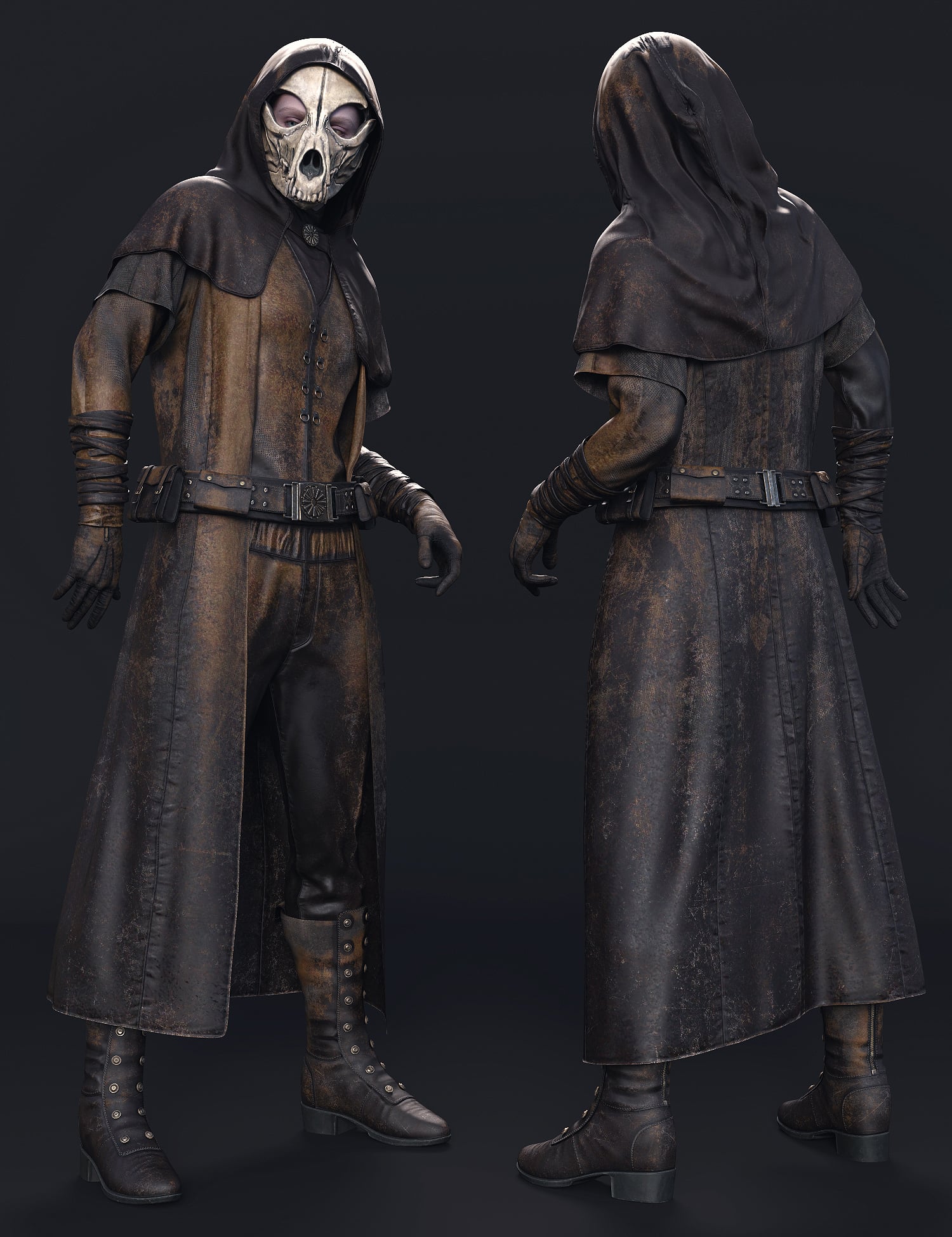 Arrival of Death Outfit Texture Add-On | Daz 3D