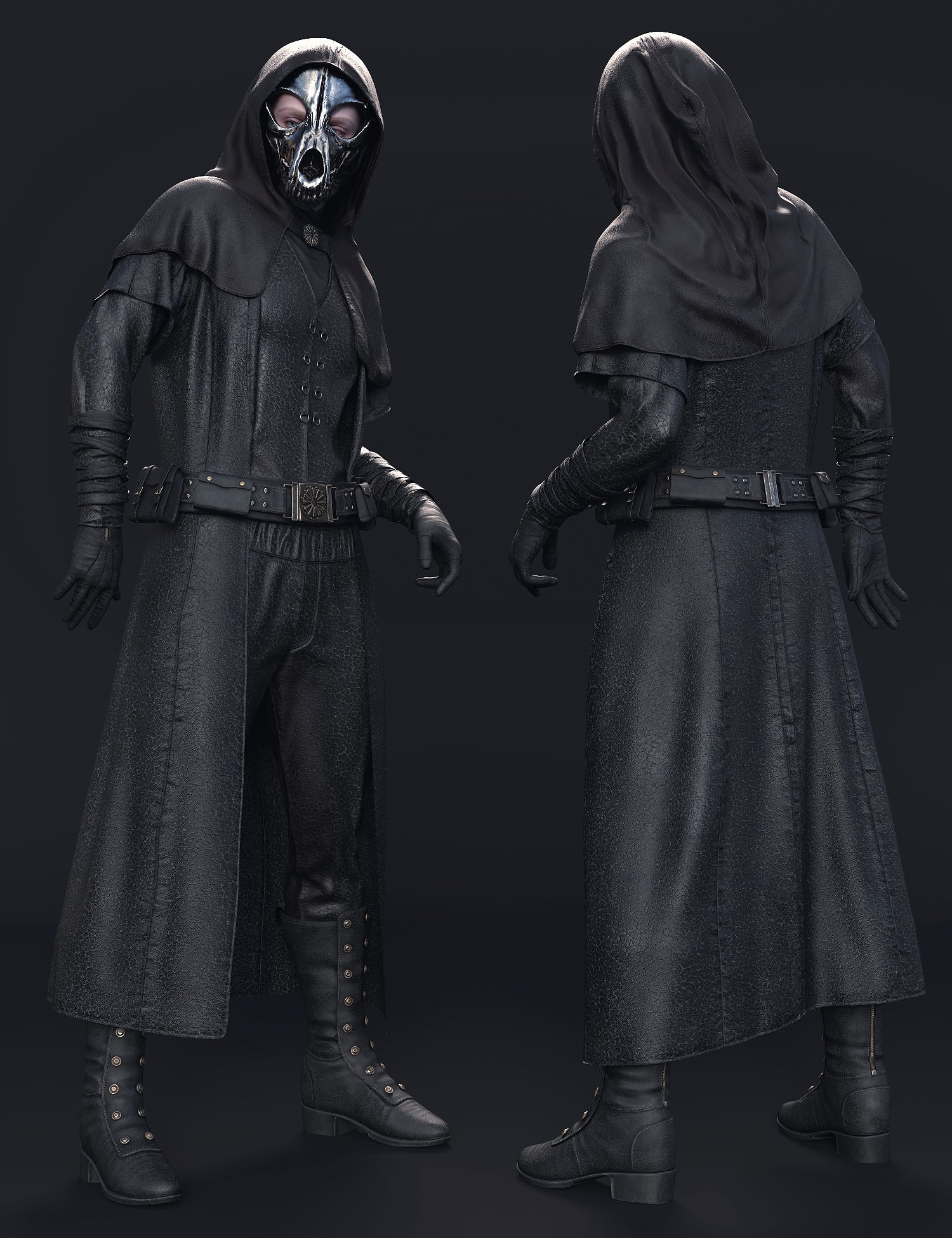 Arrival of Death Outfit Texture Add-On | Daz 3D