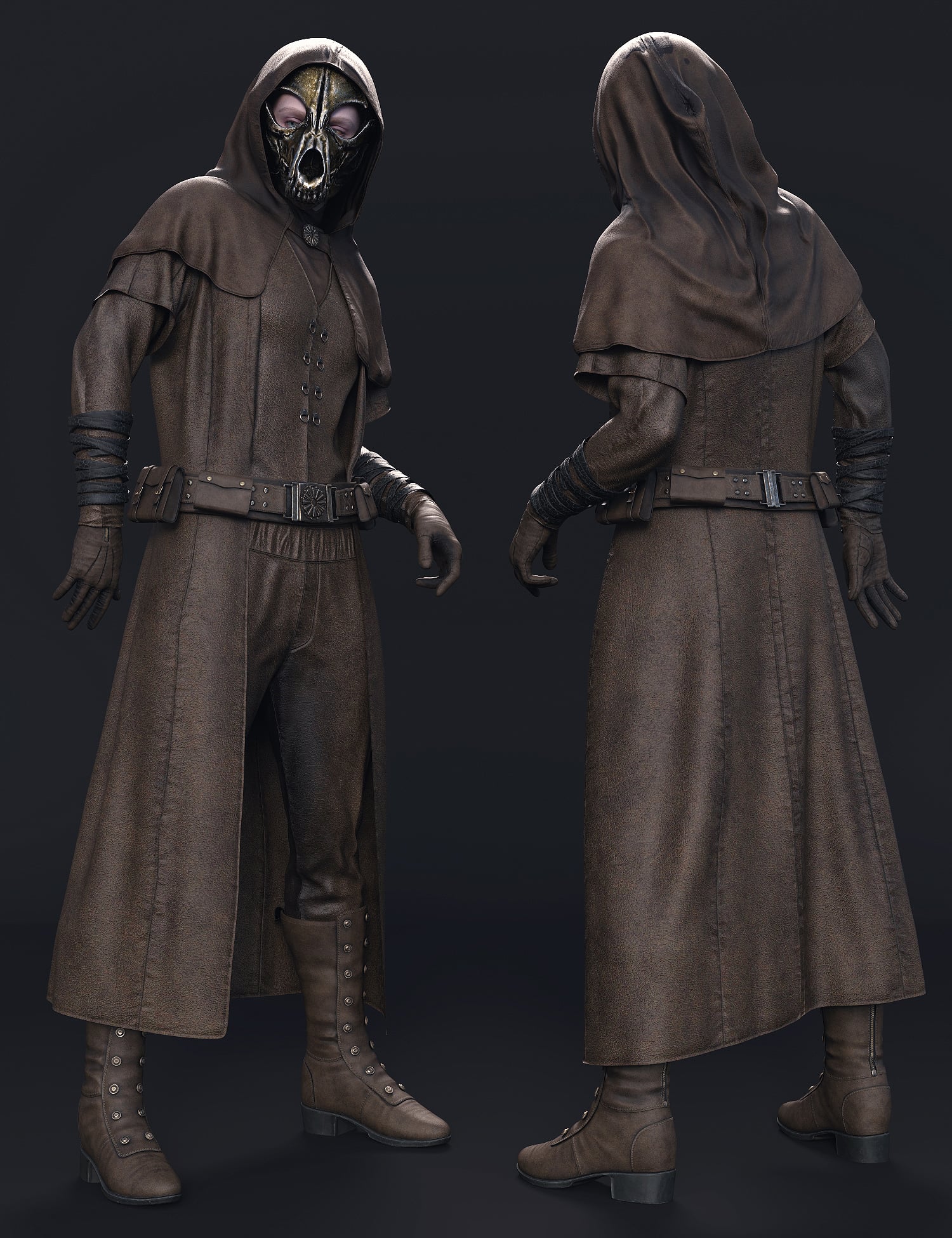 Arrival of Death Outfit Texture Add-On | Daz 3D