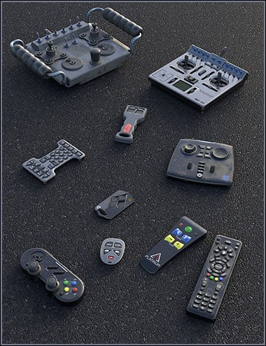 Remotes and Controllers Props | Daz 3D