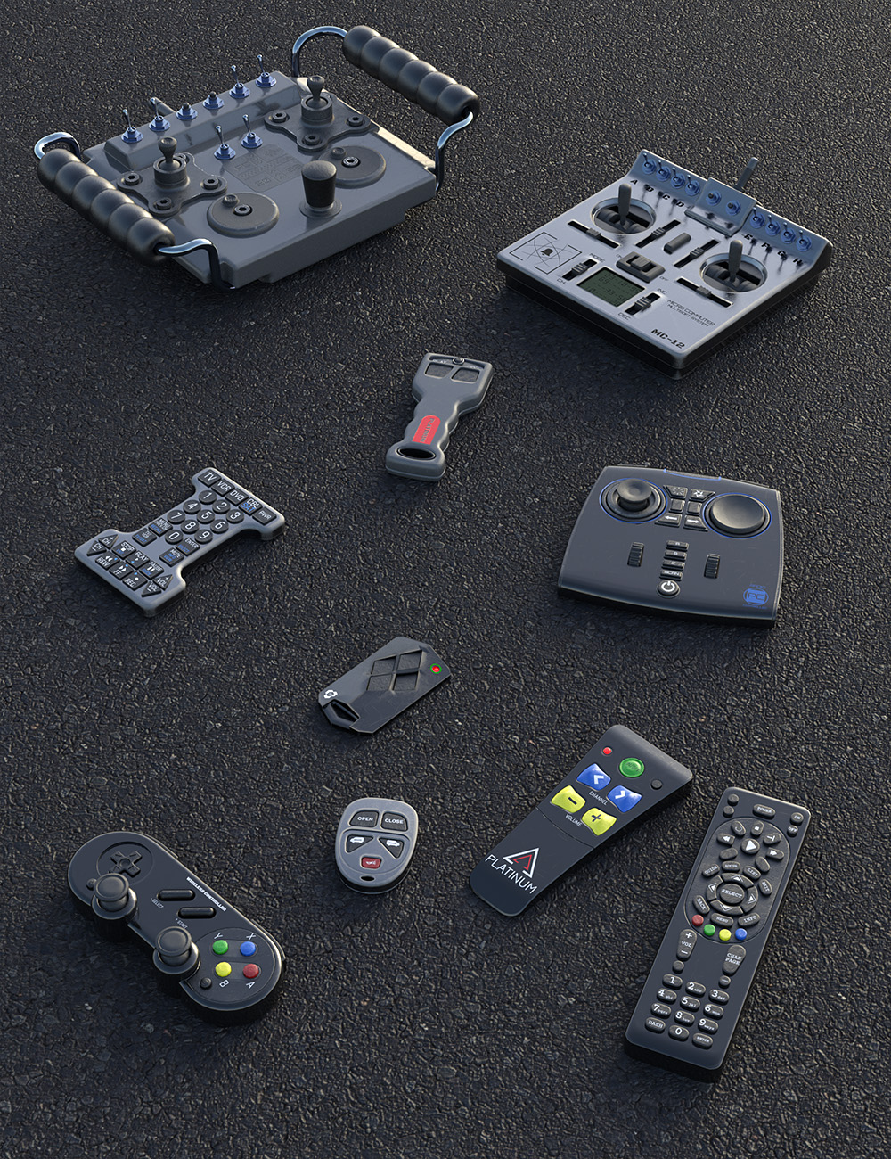 Remotes and Controllers Props | Daz 3D