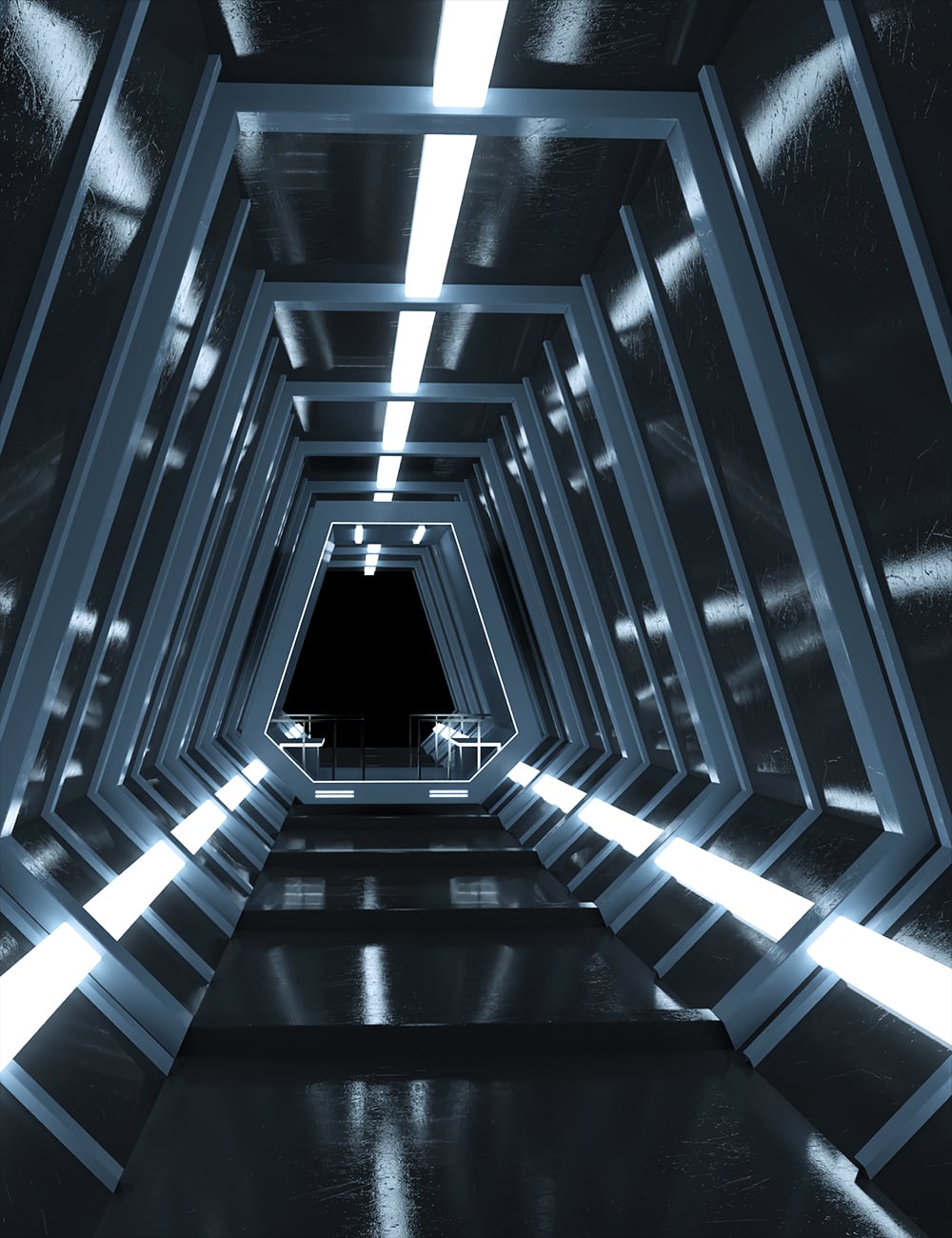 FH Sci-Fi Hover Rail Vignette | Daz 3D