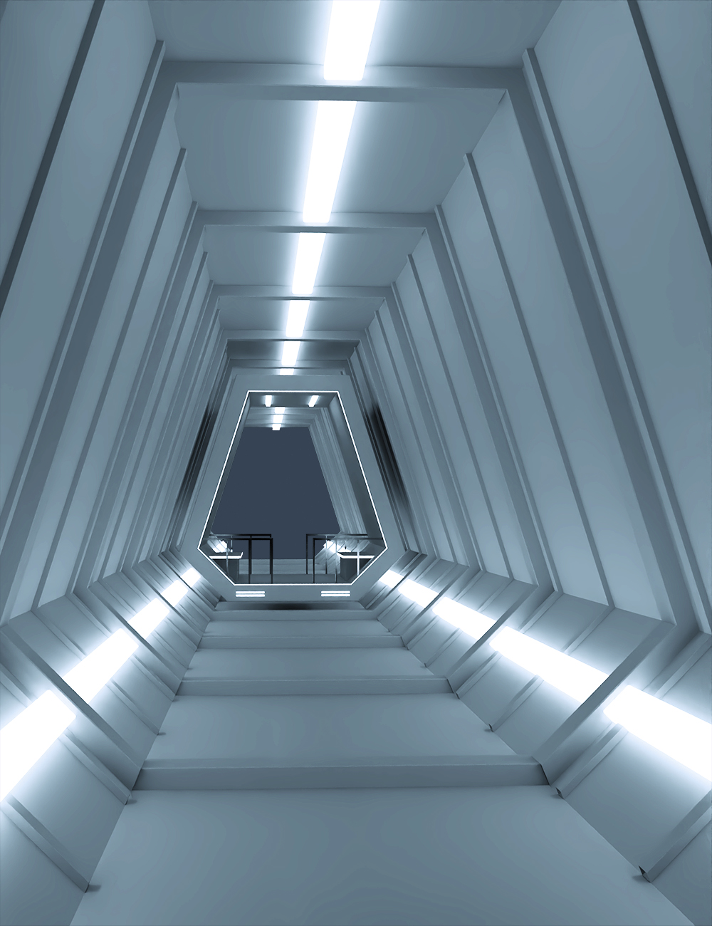 FH Sci-Fi Hover Rail Vignette | Daz 3D