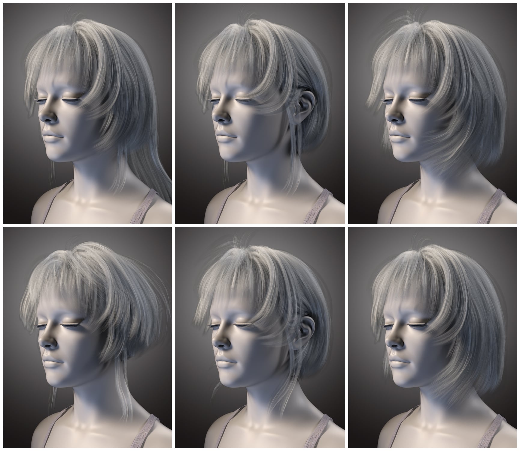 FE Cute Dynamic Short Hair for Genesis 9 | Daz 3D