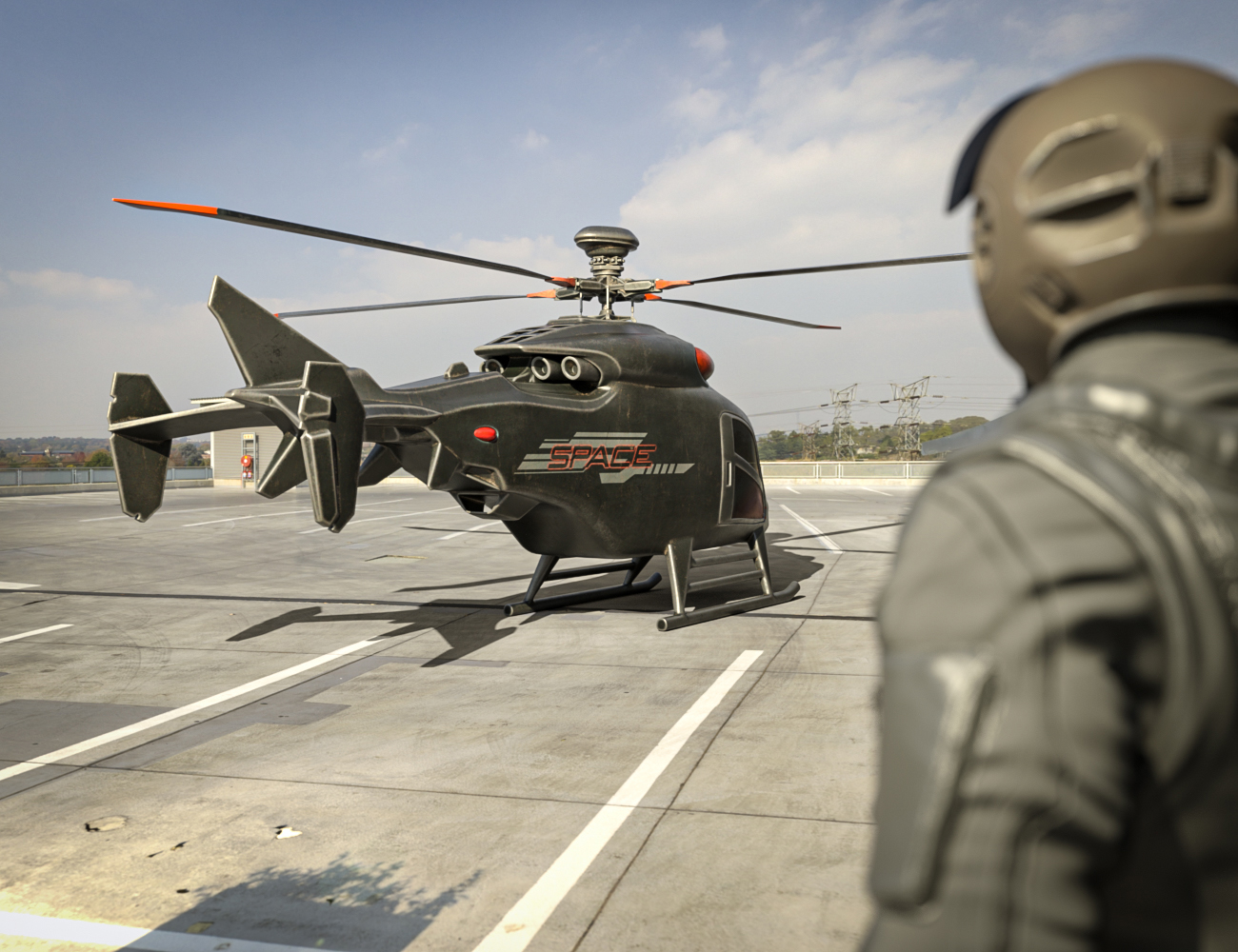 BW AeroNova Heli | Daz 3D