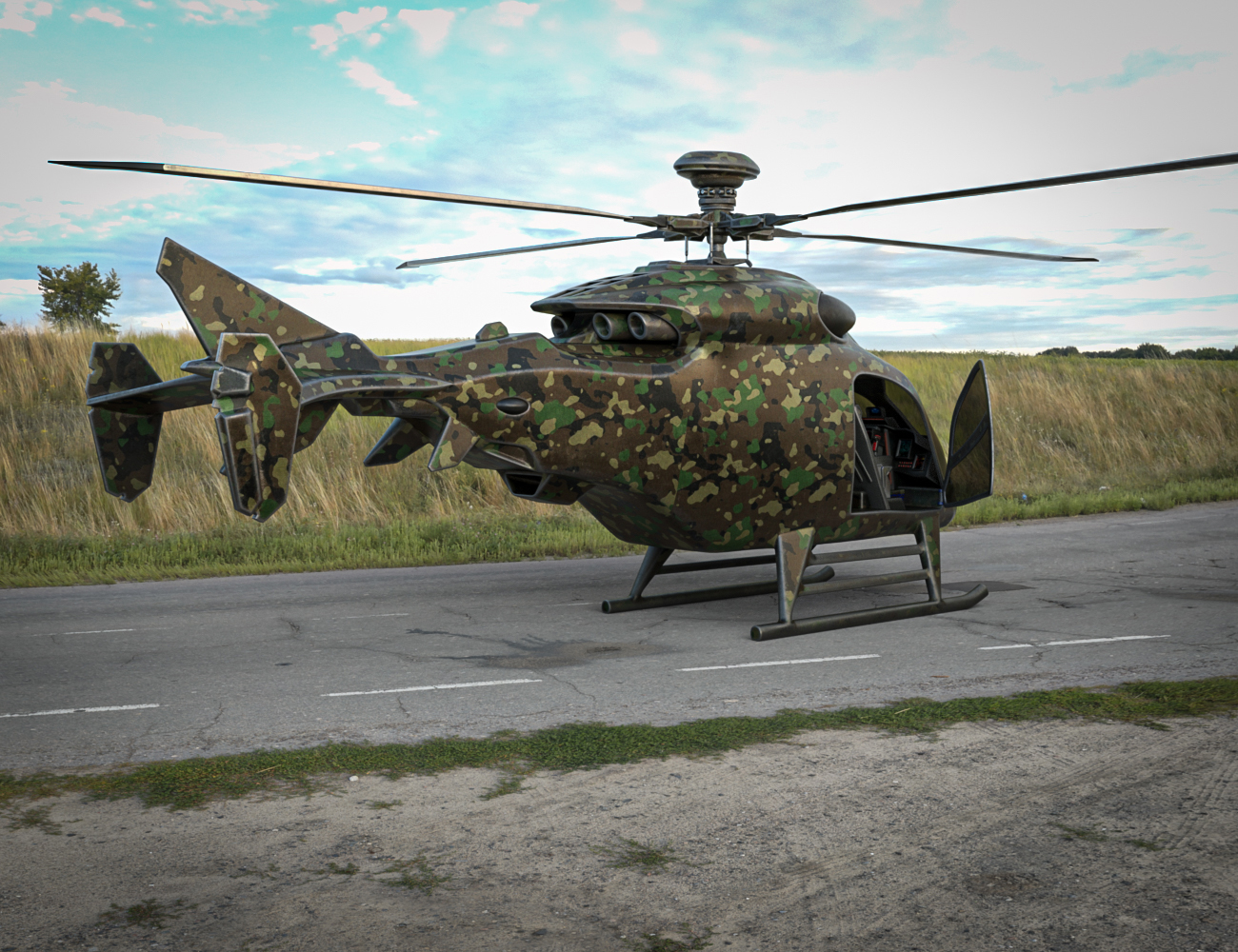 BW AeroNova Heli | Daz 3D