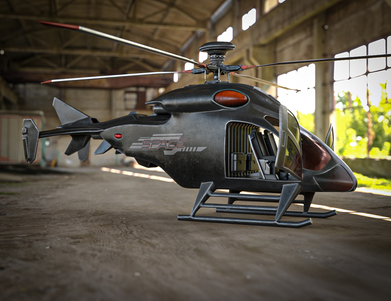 BW AeroNova Heli | Daz 3D