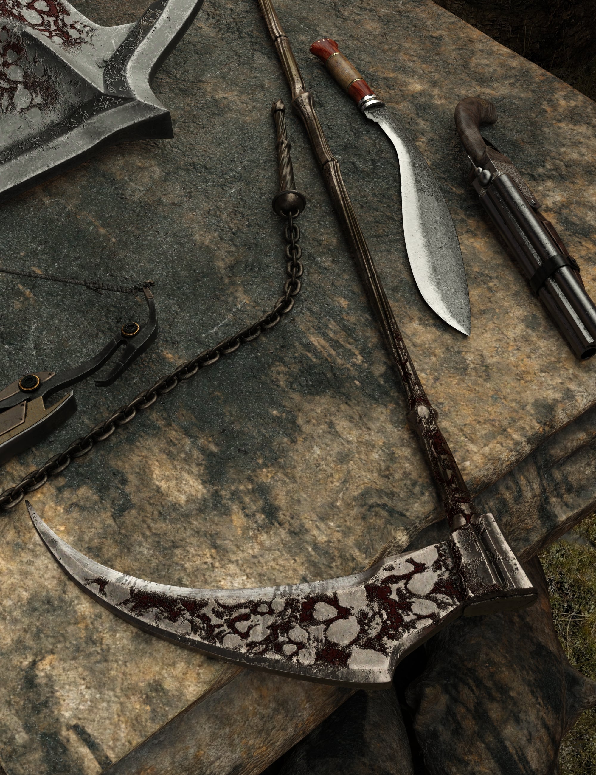 Days Of Sorrow Weapons Collection | Daz 3D