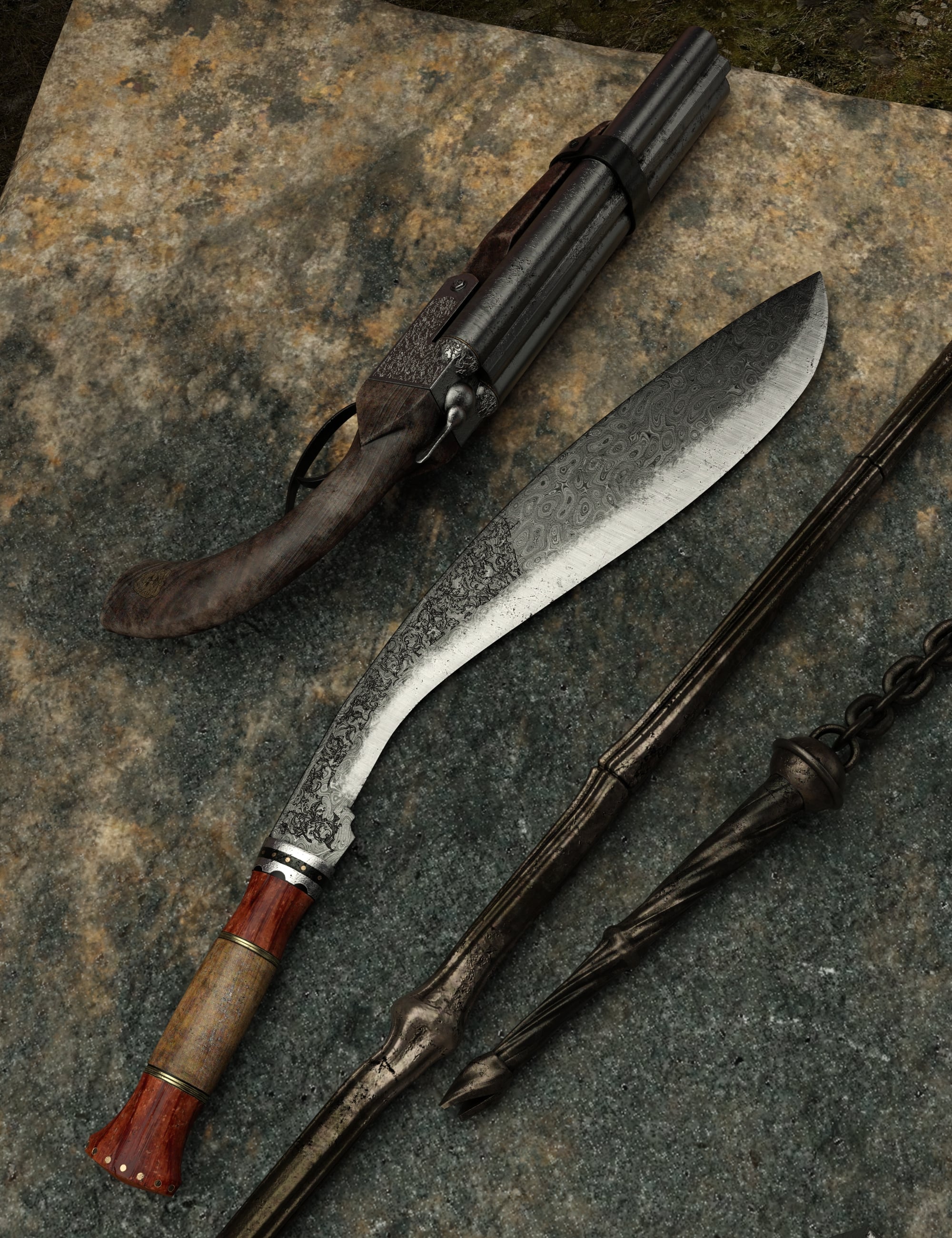 Days Of Sorrow Weapons Collection | Daz 3D