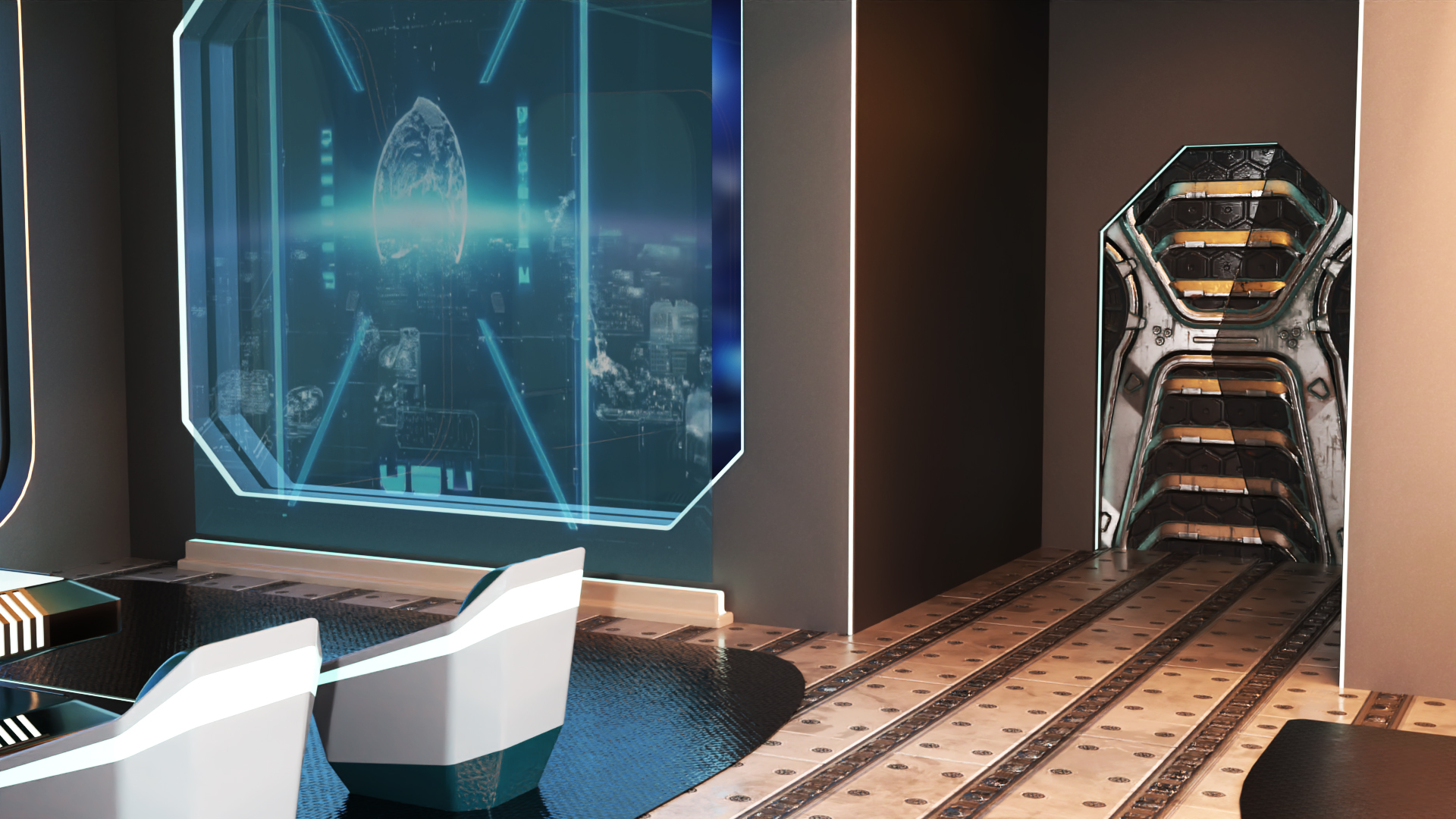 Sci-Fi Condominium Lobby | Daz 3D