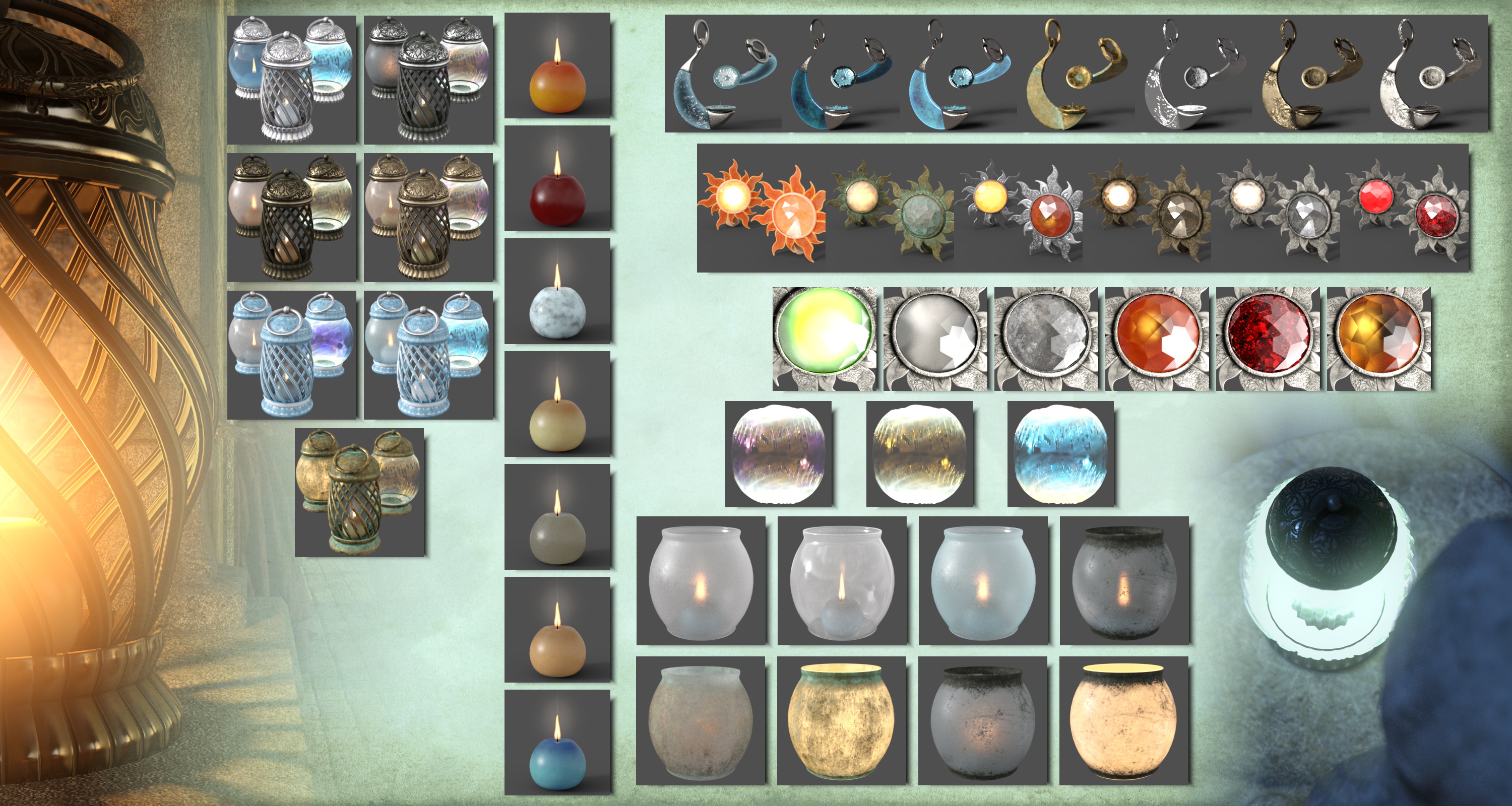 GHD FairyTales - Lanterns Textures | Daz 3D