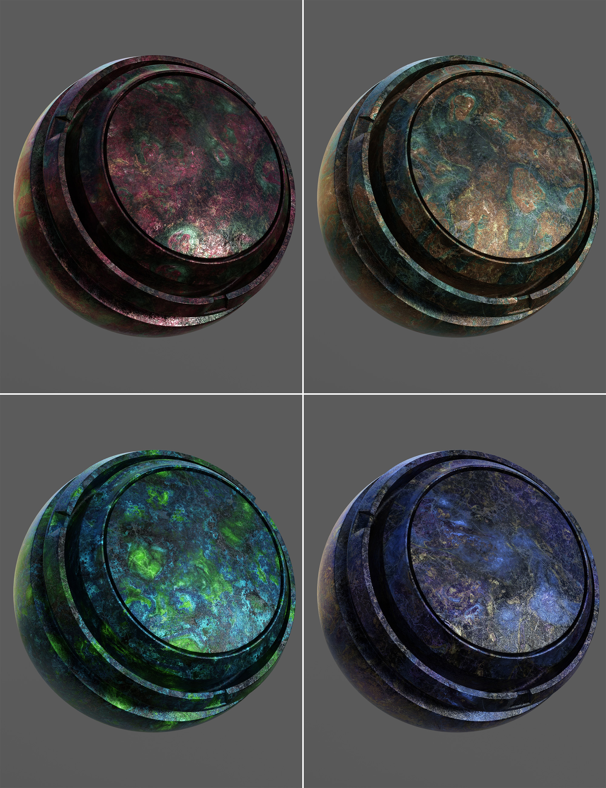 Luminous Metallic Iray Shaders - MR | Daz 3D
