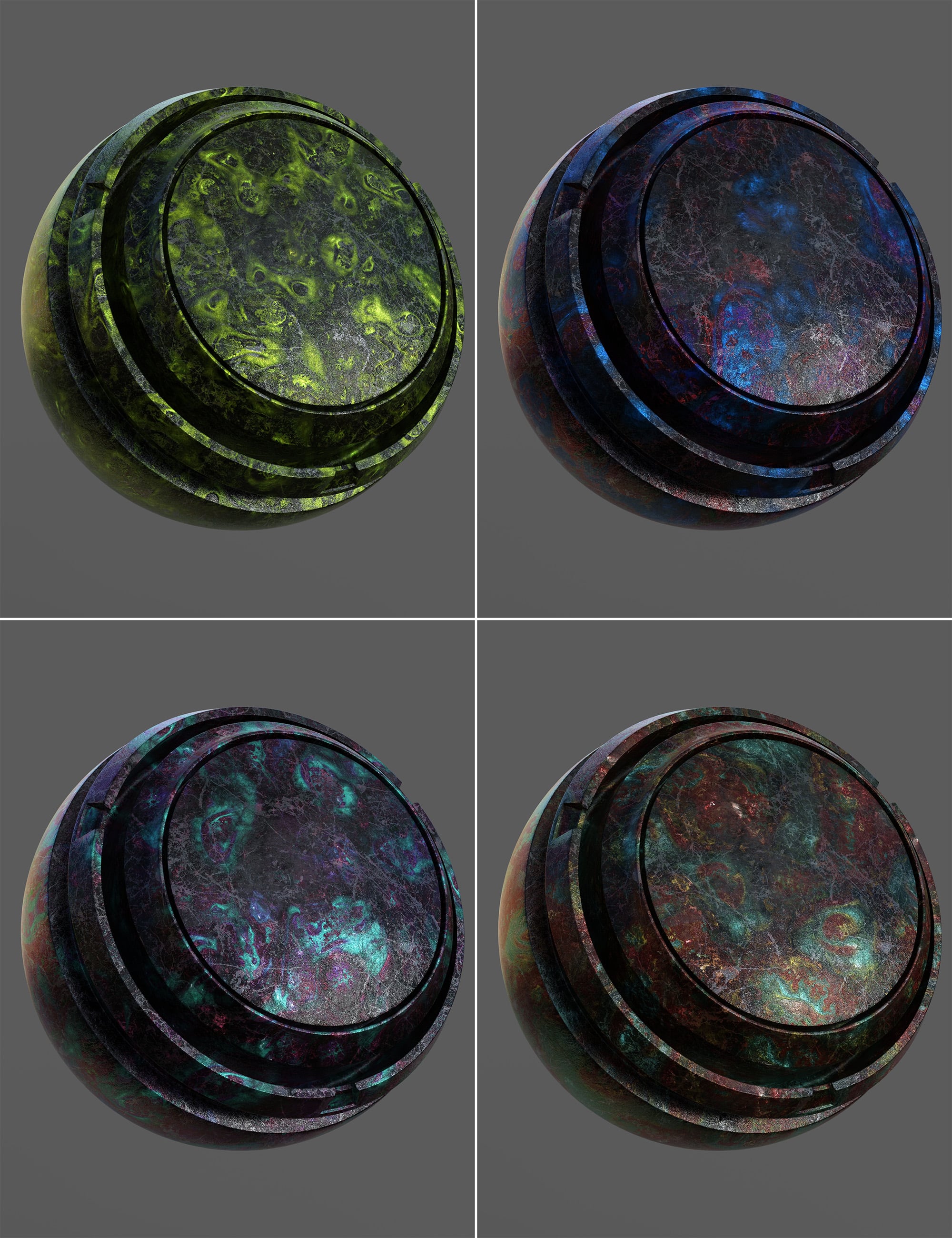 Luminous Metallic Iray Shaders - MR | Daz 3D