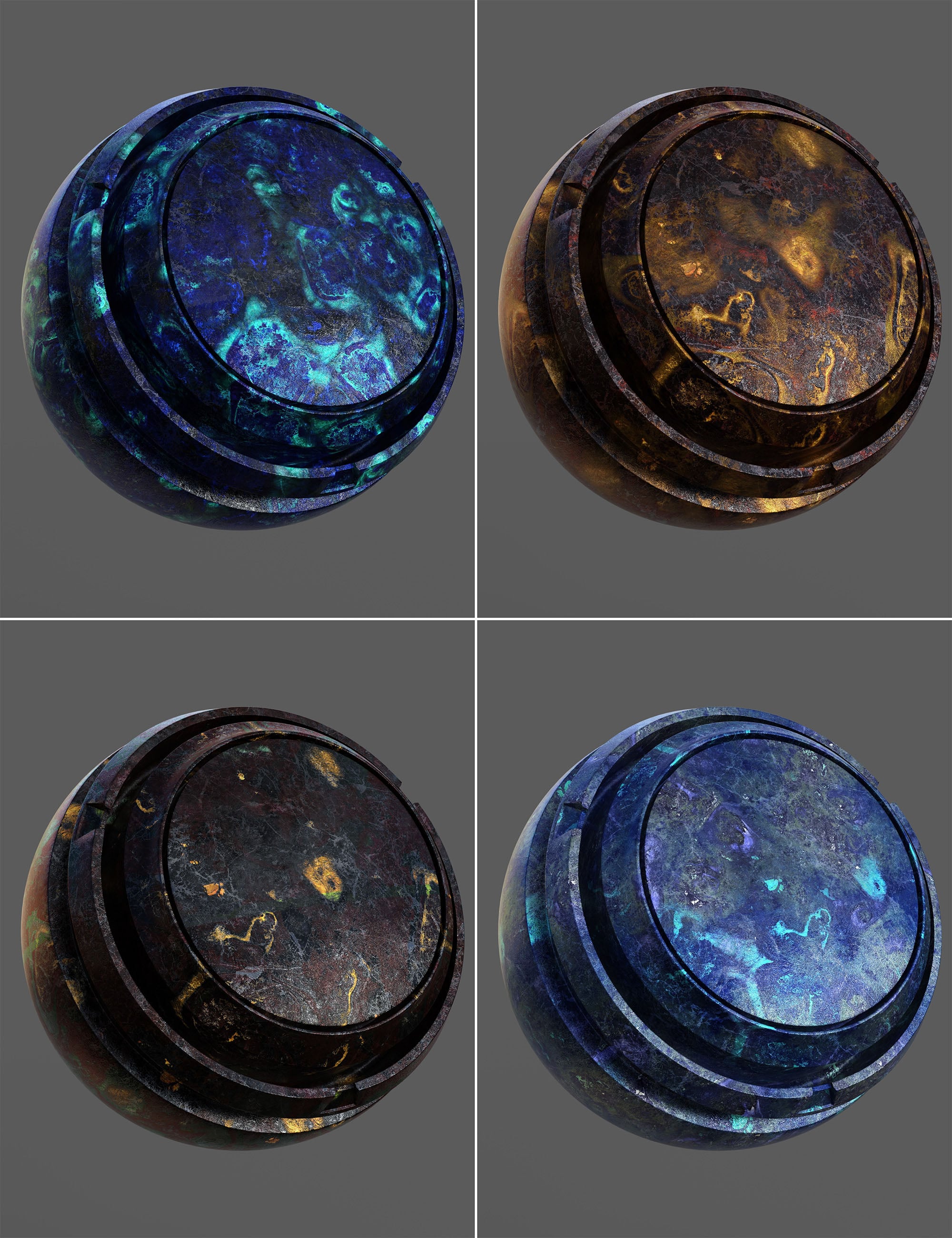 Luminous Metallic Iray Shaders - MR | Daz 3D
