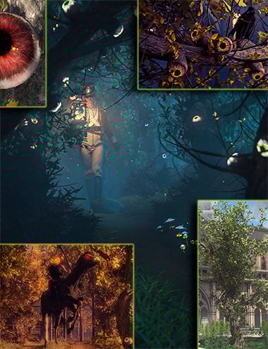 Quercus Oculus - Creepy Trees With Eyes | Daz 3D