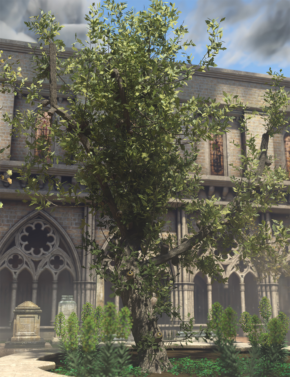 Quercus Oculus - Creepy Trees With Eyes | Daz 3D