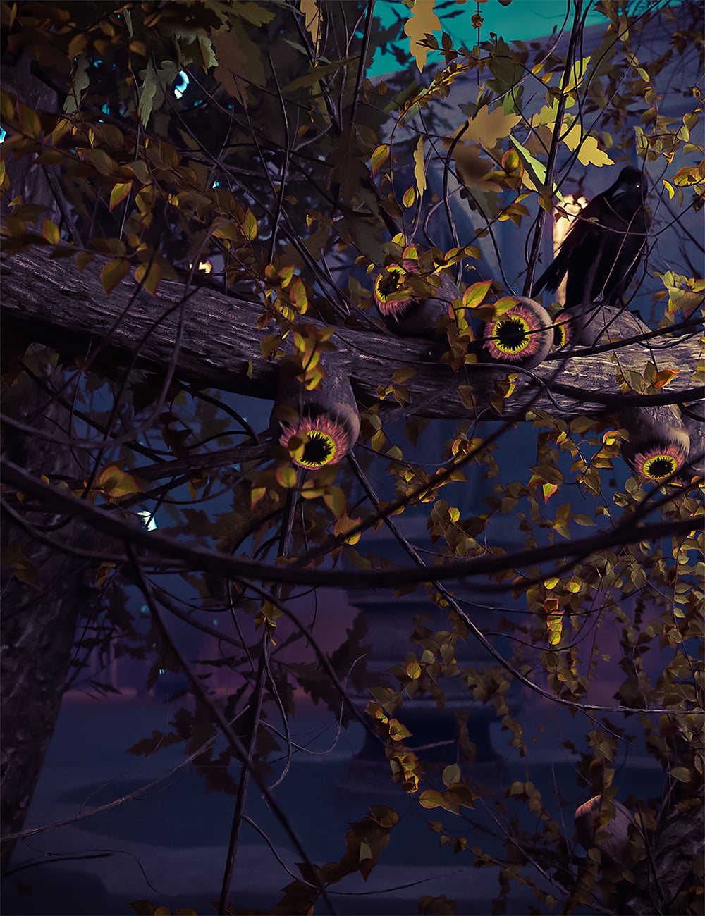 Quercus Oculus - Creepy Trees With Eyes | Daz 3D