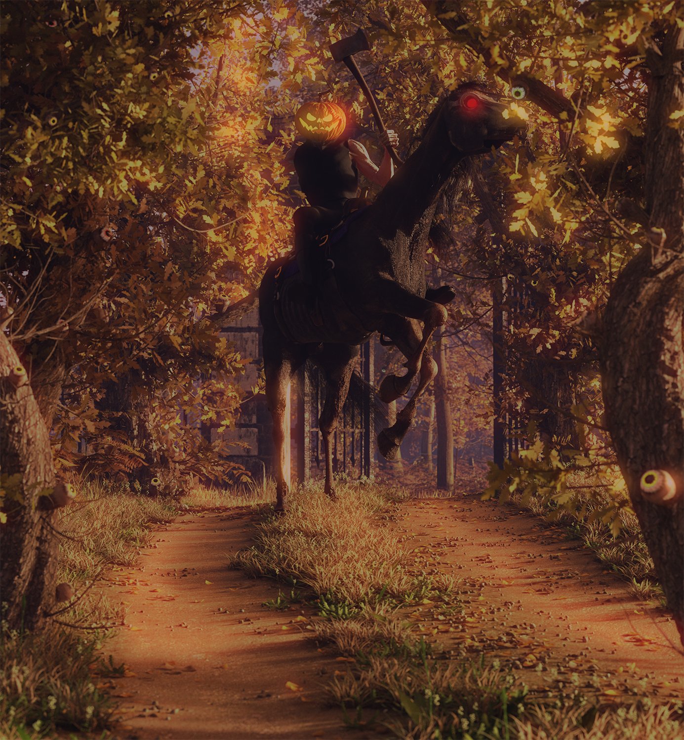 Quercus Oculus - Creepy Trees With Eyes | Daz 3D