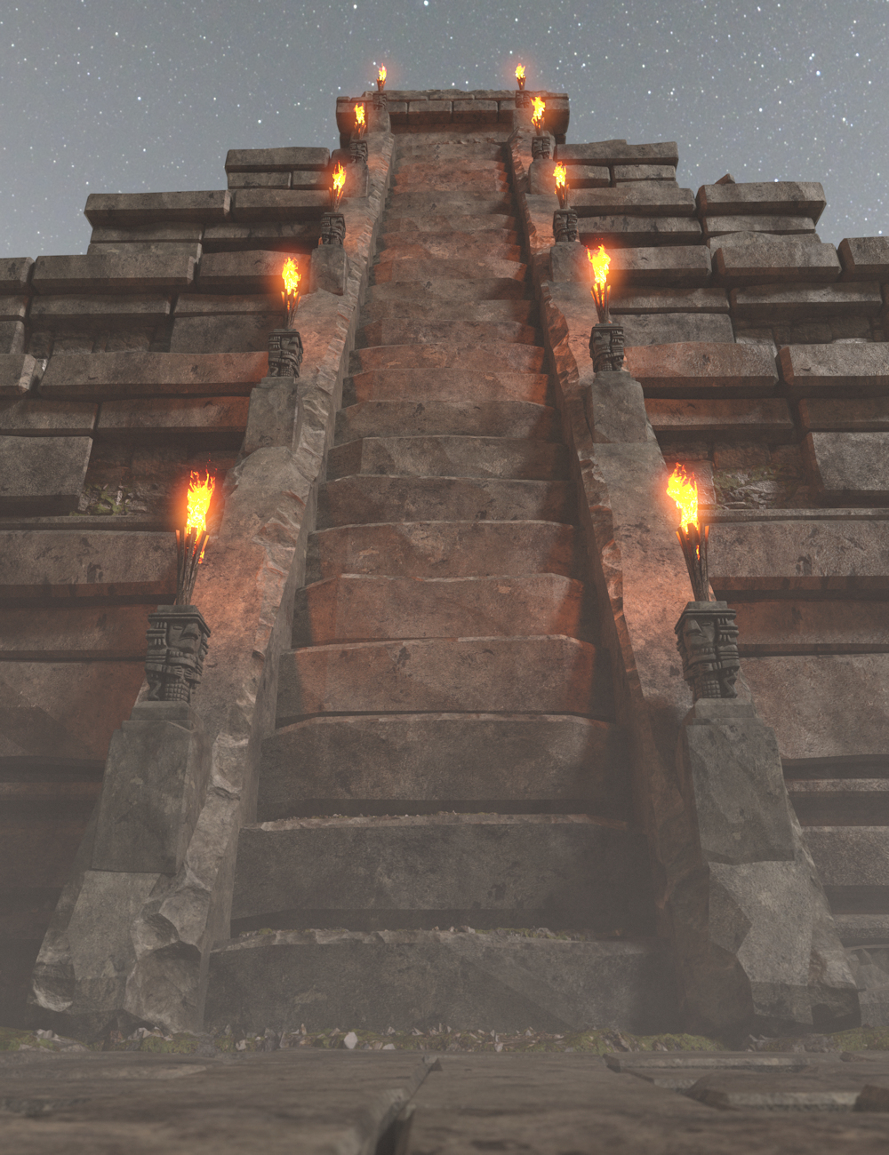 Aztec Pyramids 1 | Daz 3D