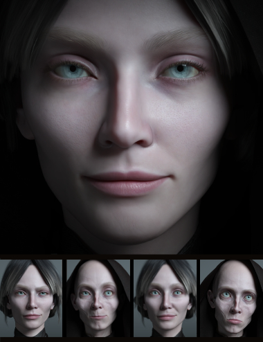 The Expression Collection for Death 9 | Daz 3D