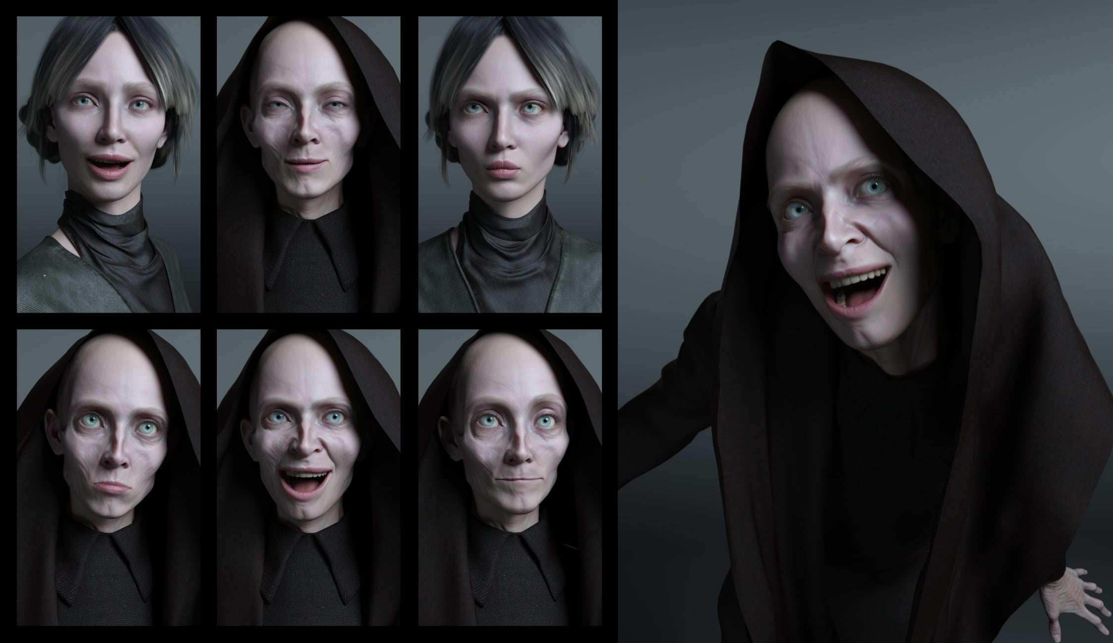 The Expression Collection for Death 9 | Daz 3D