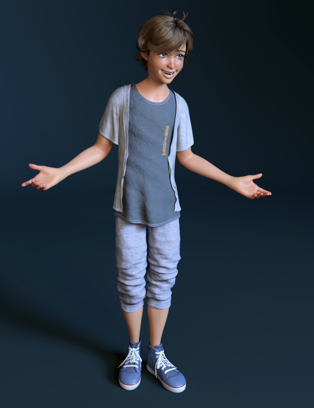 Young Toon Male for Cartoon Adult Male for Genesis 9 | Daz 3D