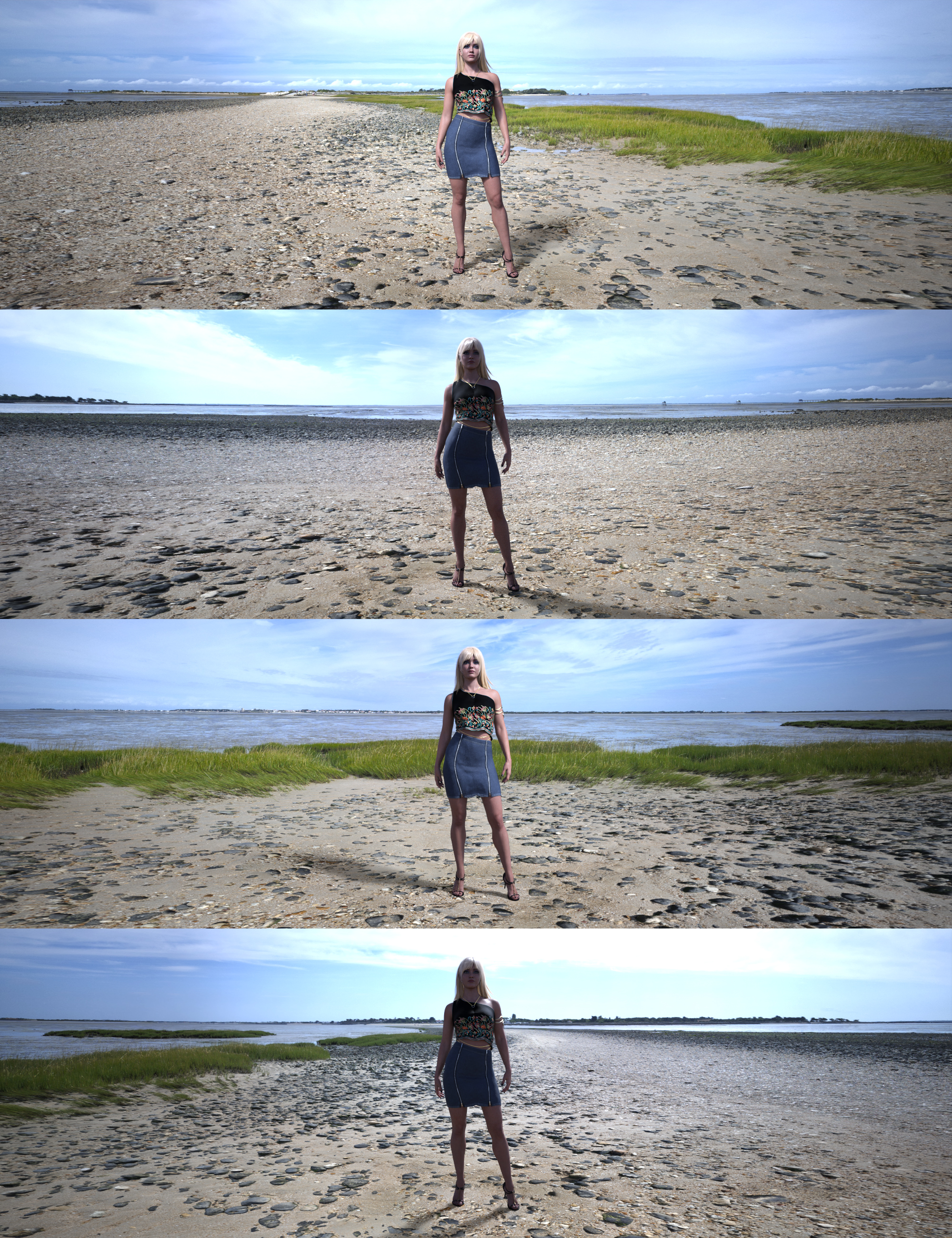 UltraHD Iray HDRI With DOF - Between sea and land | Daz 3D