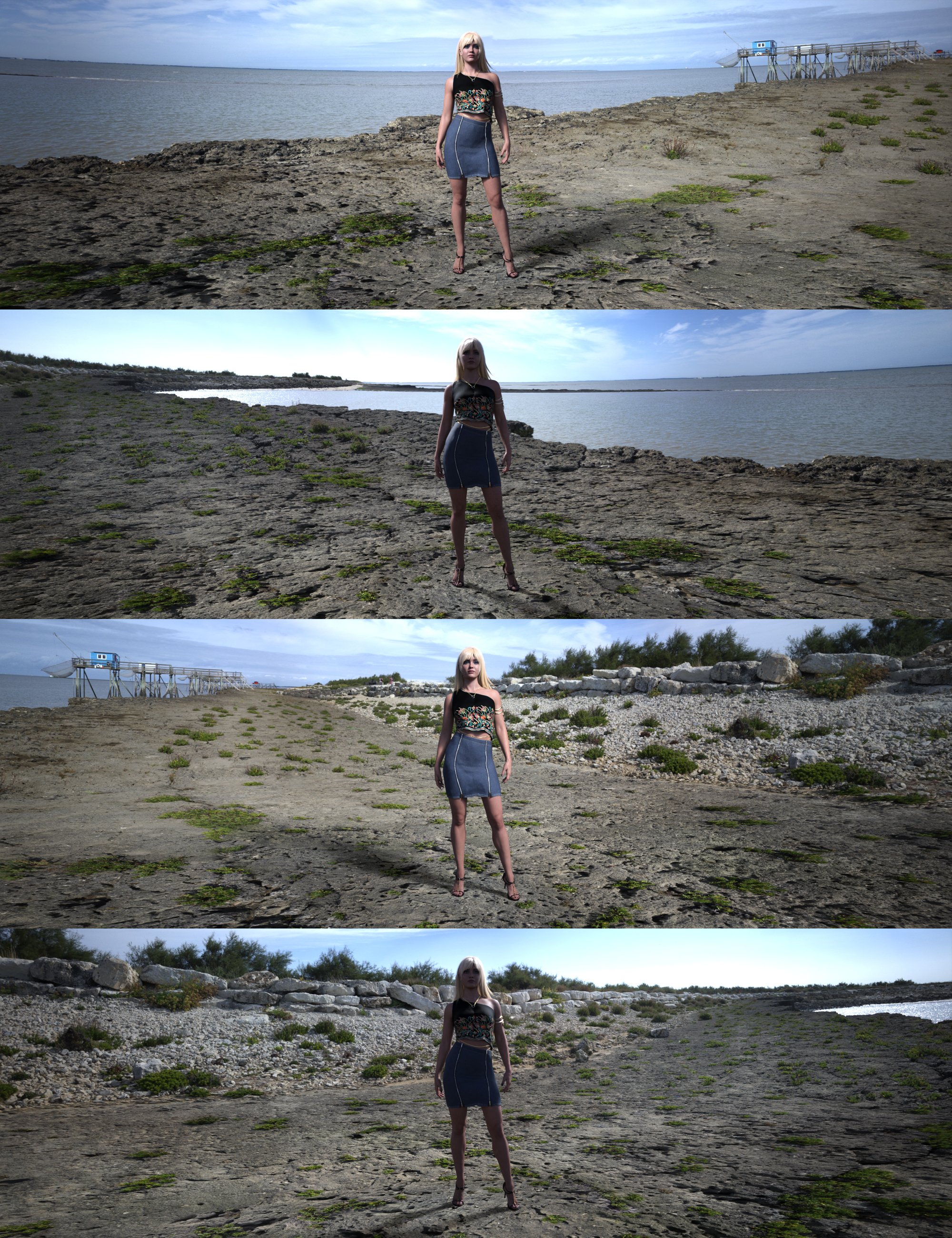 UltraHD Iray HDRI With DOF - Between sea and land | Daz 3D